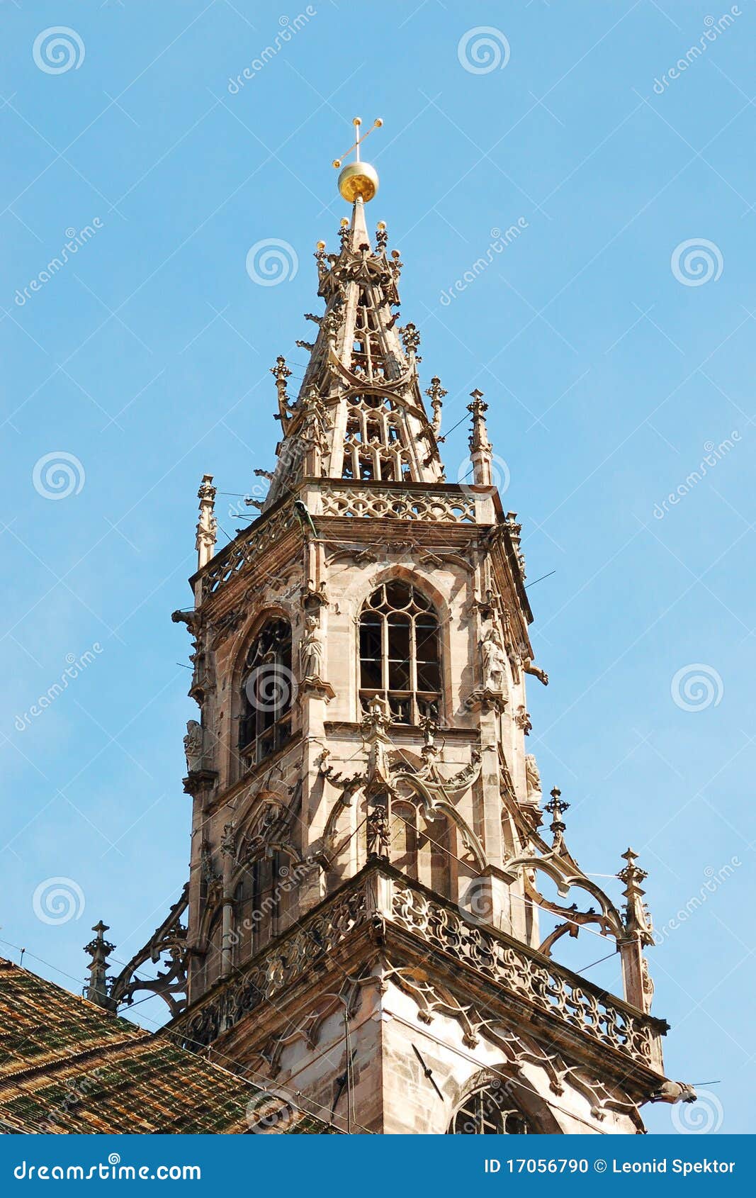 Steeple of cathedral. stock photo. Image of architecture - 17056790