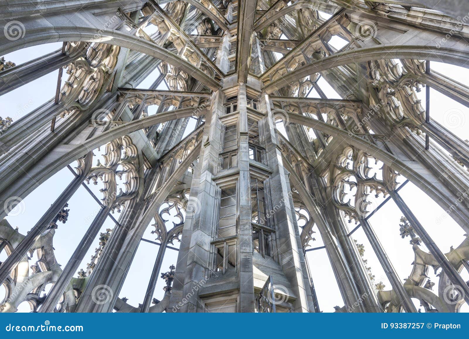 Steeple Interior of Ulm Minster Stock Image - Image of decoration ...
