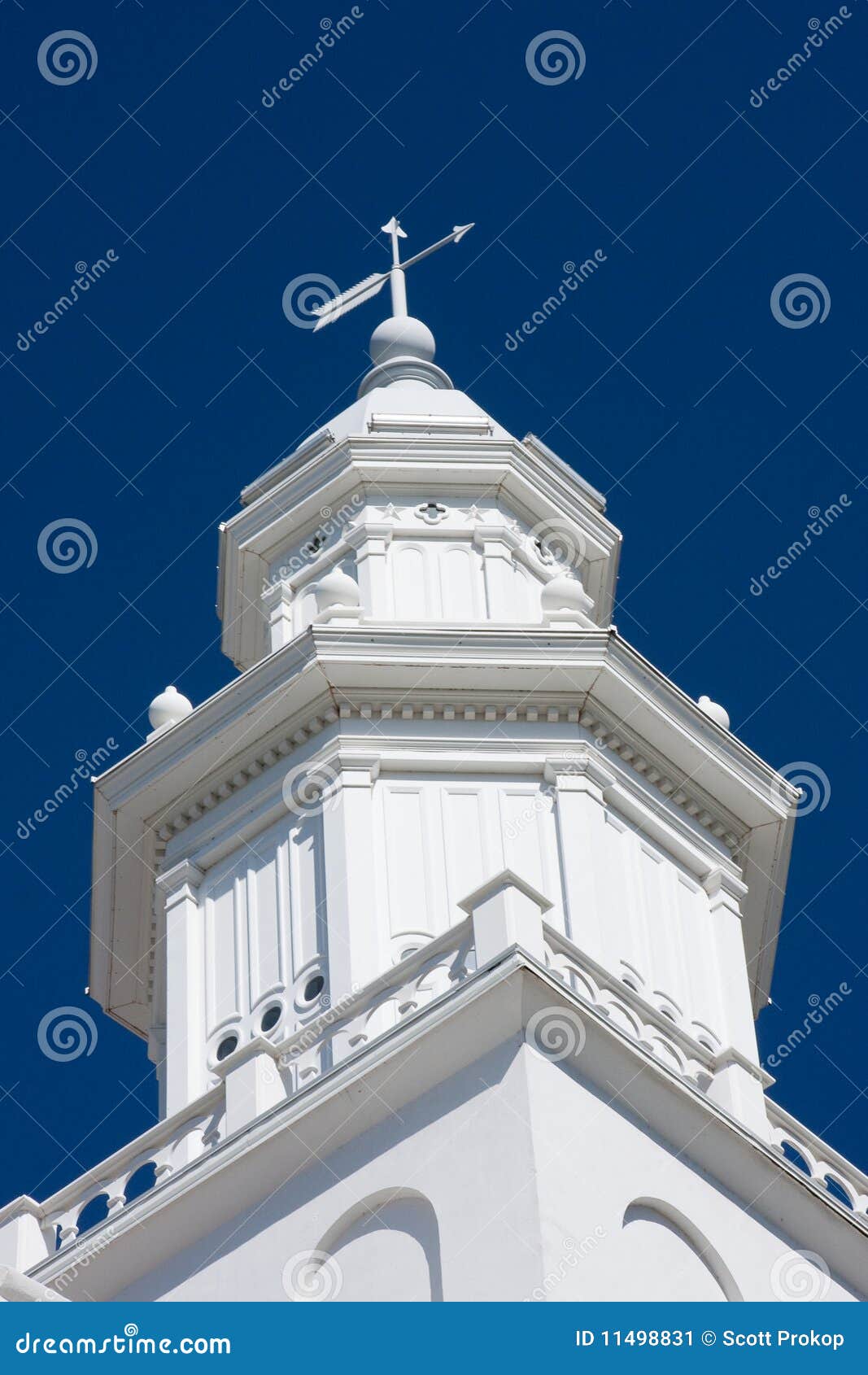 Steeple of the St. George Utah Temple Stock Image - Image of saint ...