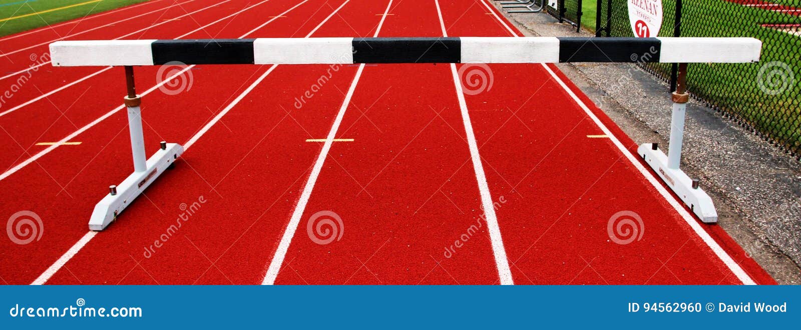 Steeplechase Barrier on a Track Stock Photo - Image of athletics ...