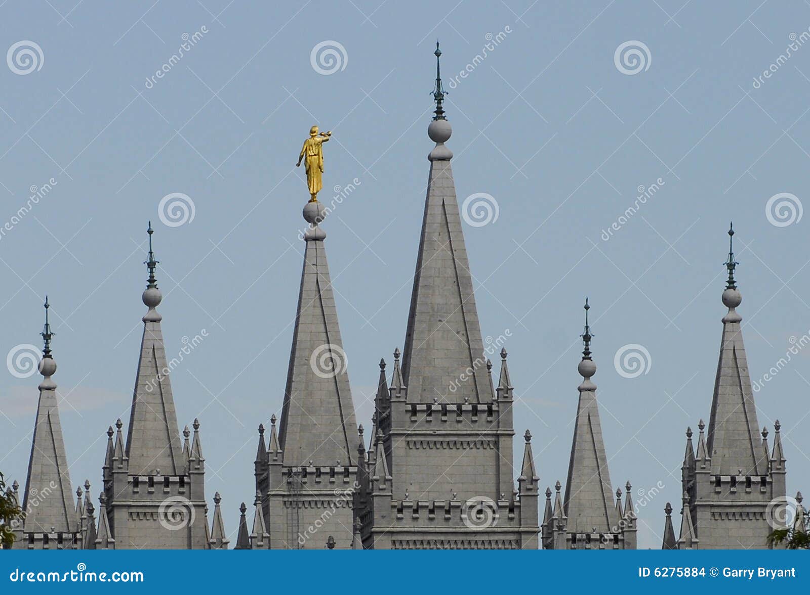 Steeples of Salt Lake Temple Stock Photo - Image of spires, temple: 6275884