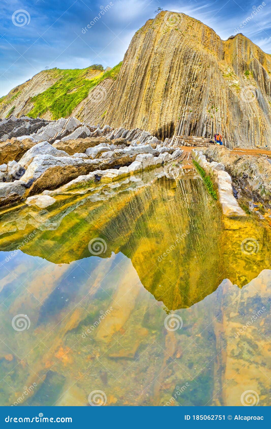 Flysch Cliffs, Basque Coast UNESCO Global Geopark, Guipuzcoa, Spain ...