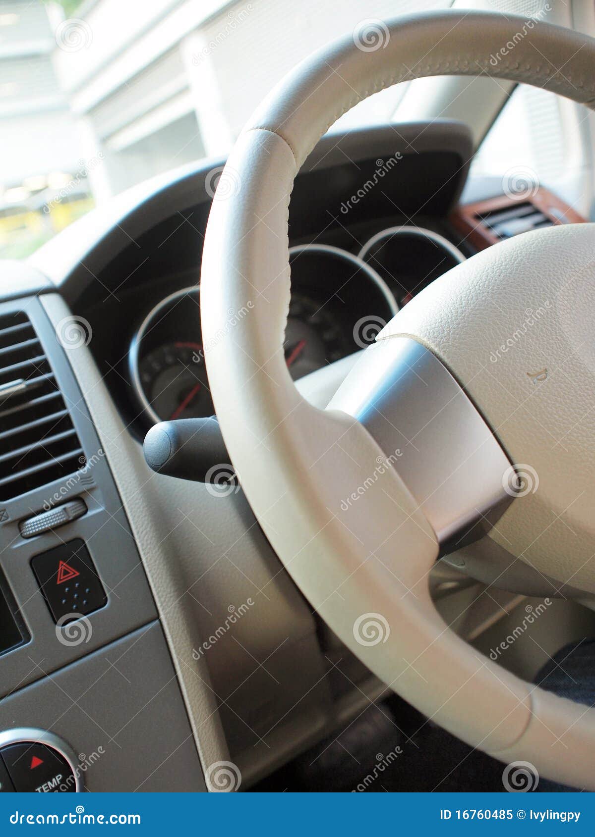 Steering in car stock image. Image of knob, interior - 16760485