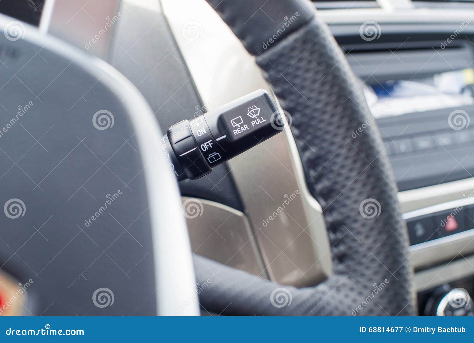 Steering Column Switch Wipers Stock Image - Image of vehicle, rain ...
