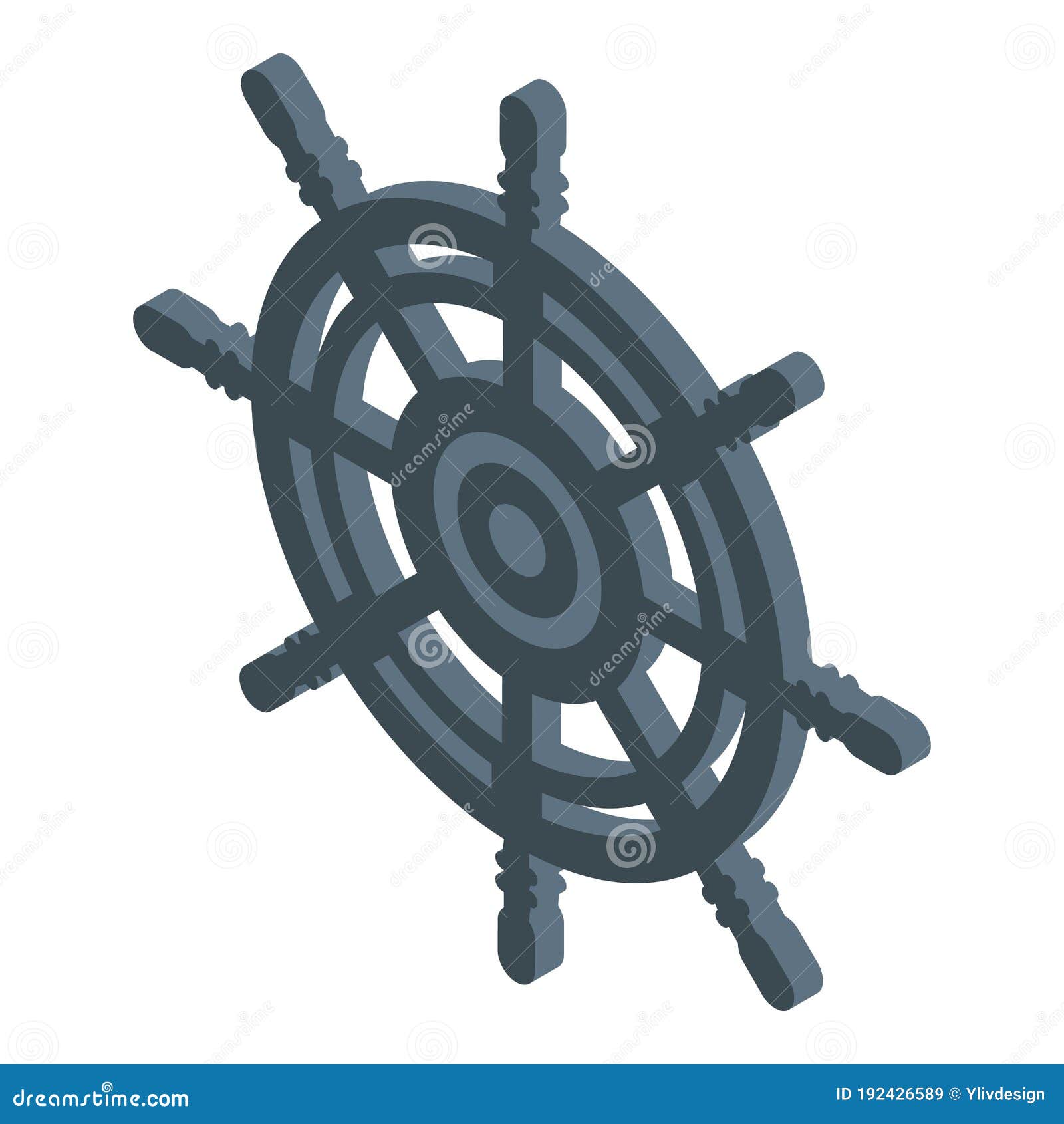 Steering Ship Wheels And Anchors Icons. Naval Navigation Vector Signs ...