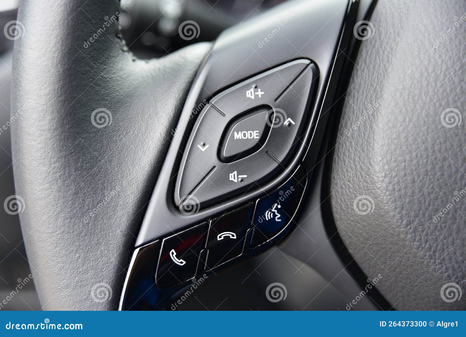 Steering Wheel Buttons for Function Control Stock Photo - Image of ...