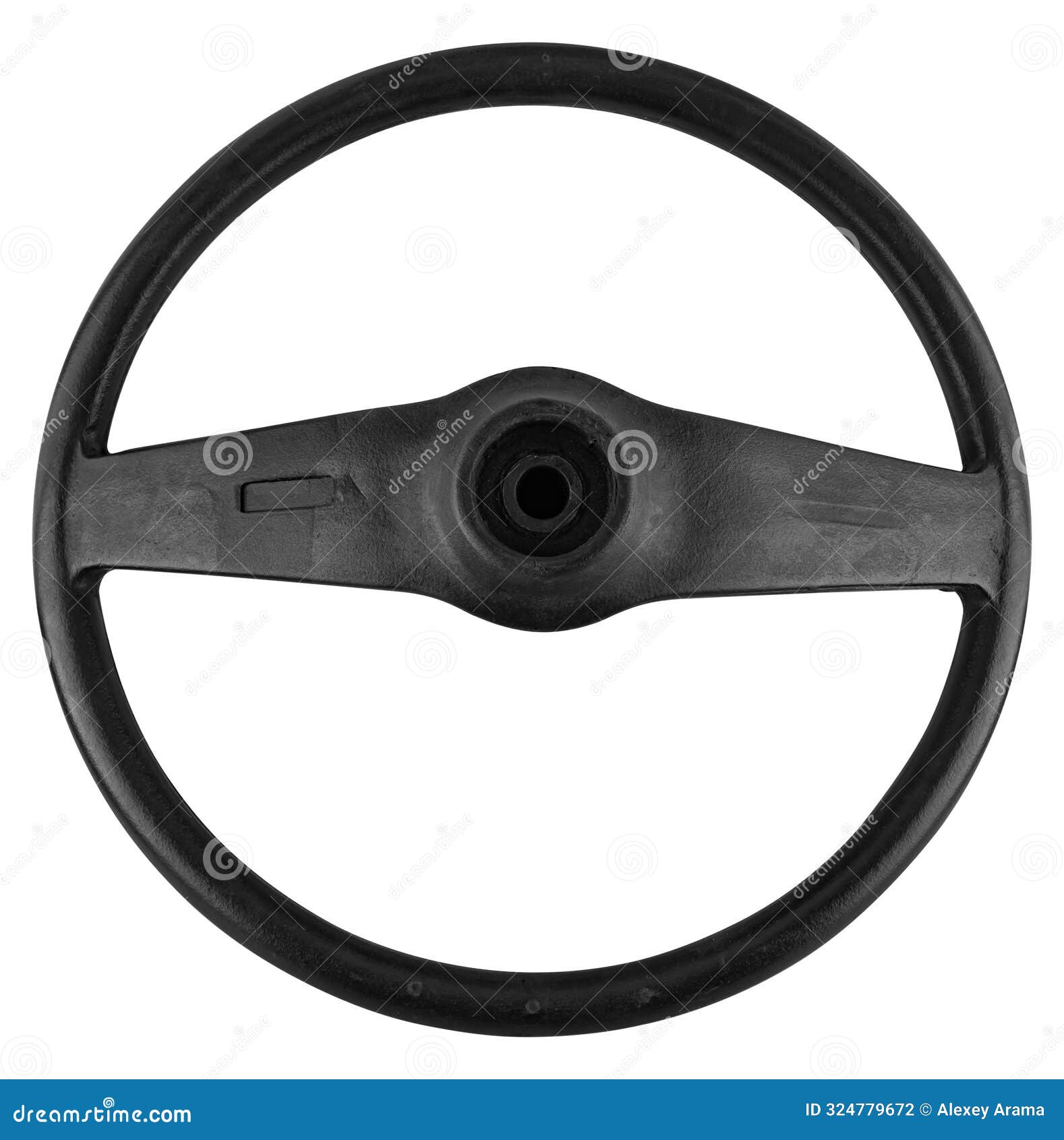 Steering Wheel, Car Part, on White Background in Insulation Stock Photo ...