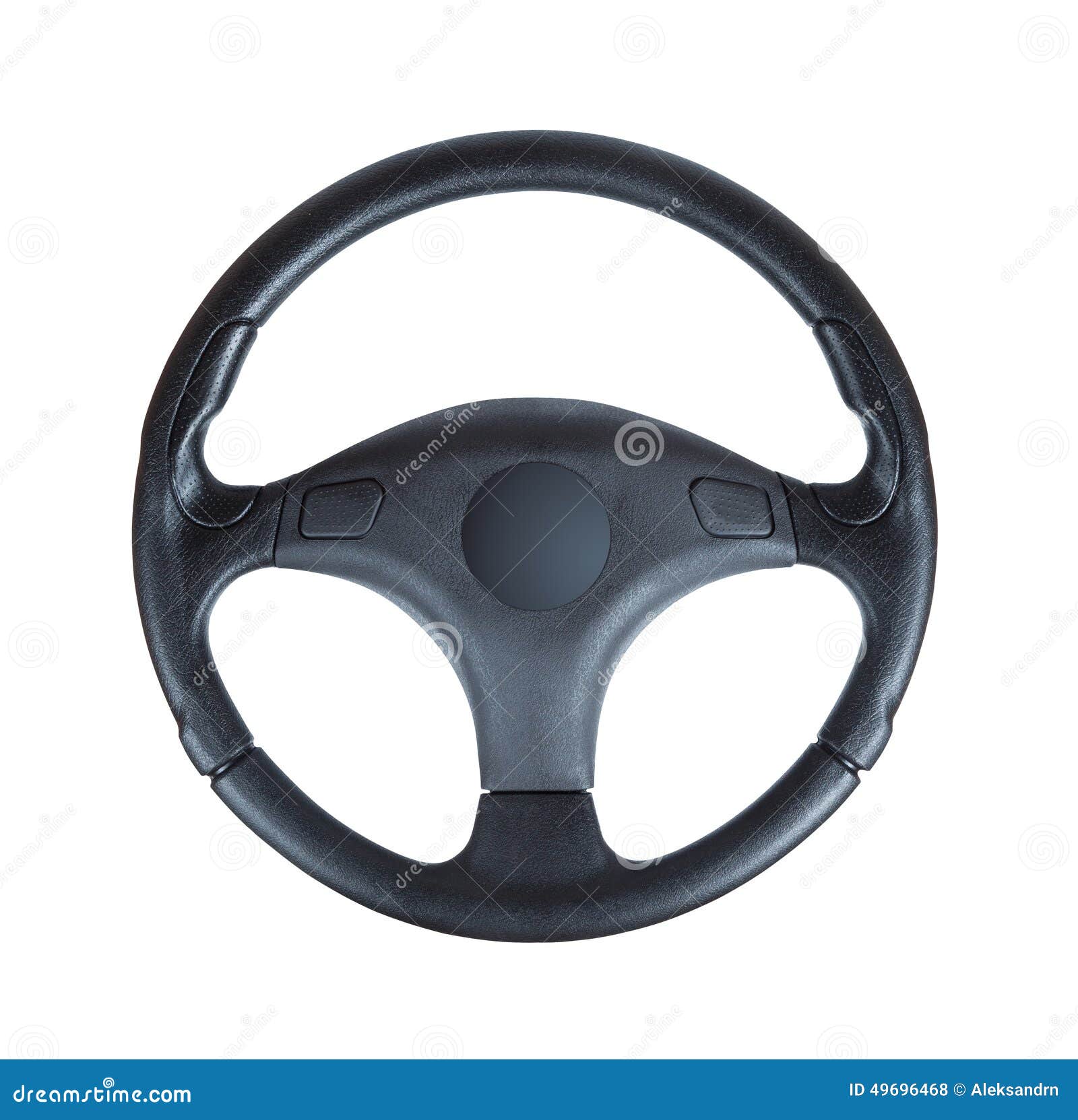 Steering Wheel of the Car on a White Background Stock Photo - Image of ...