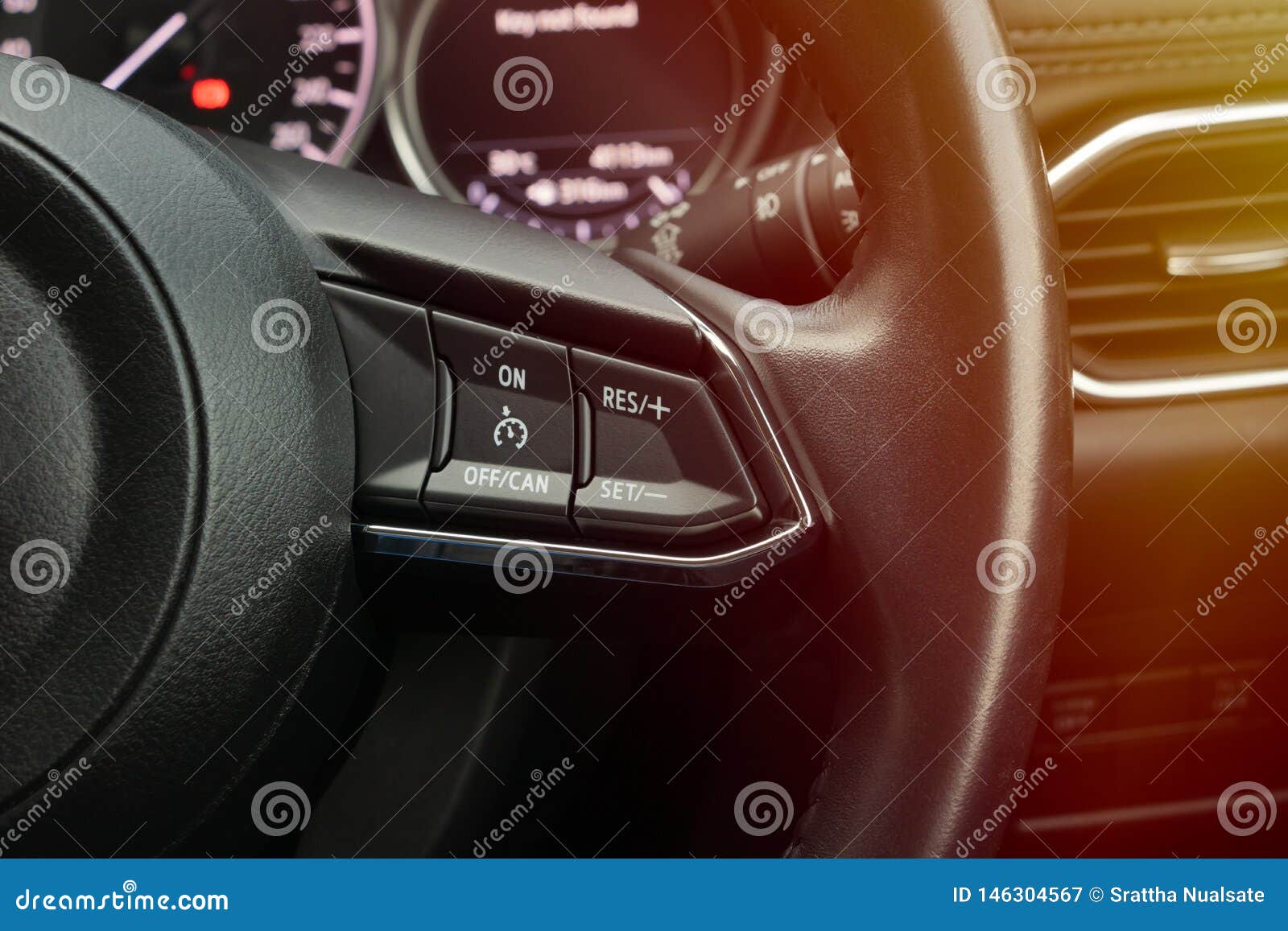 Steering Wheel Control Buttons on the Steering Wheel Stock Image ...