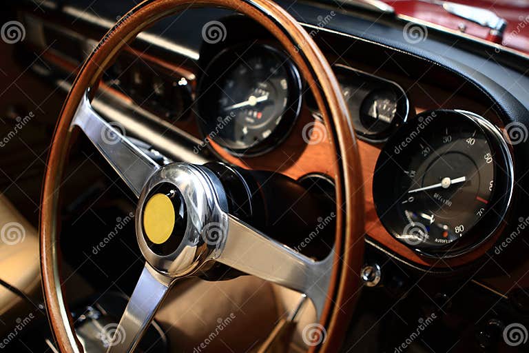 Steering Wheel and Control Panel Stock Photo - Image of automobile ...