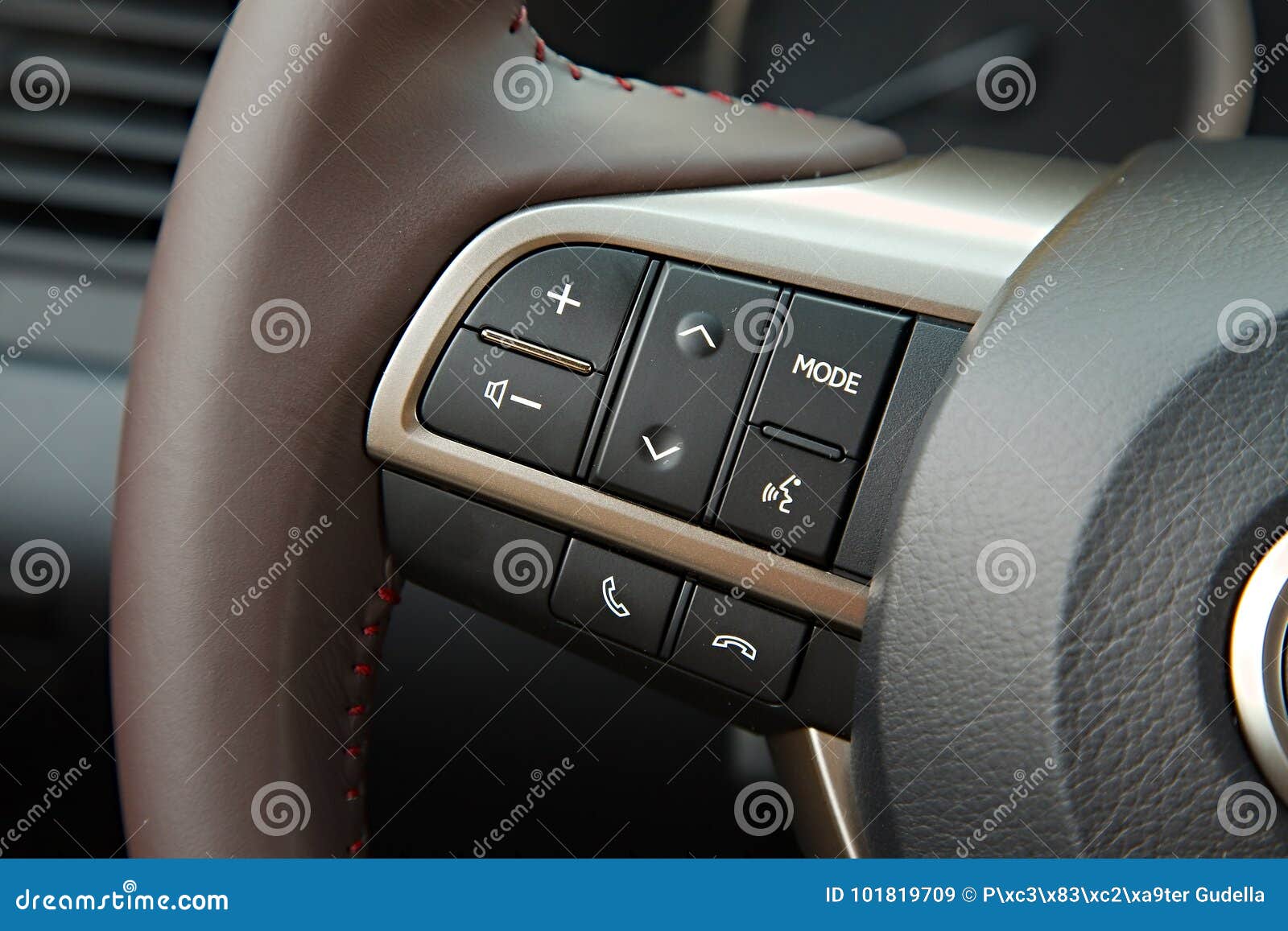 Steering wheel controls stock image. Image of dark, design - 101819709