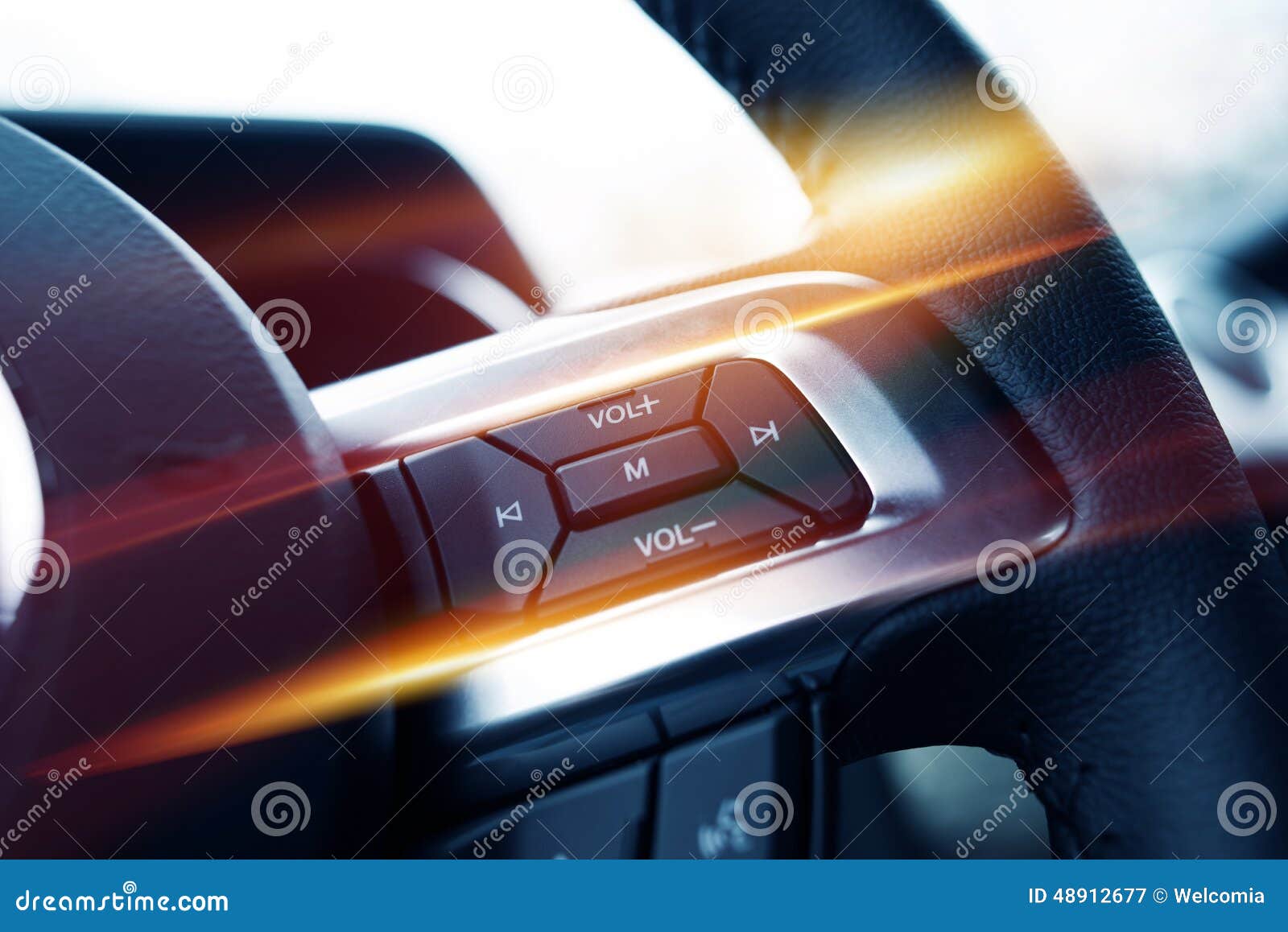 Steering Wheel Controls stock image. Image of technology - 48912677