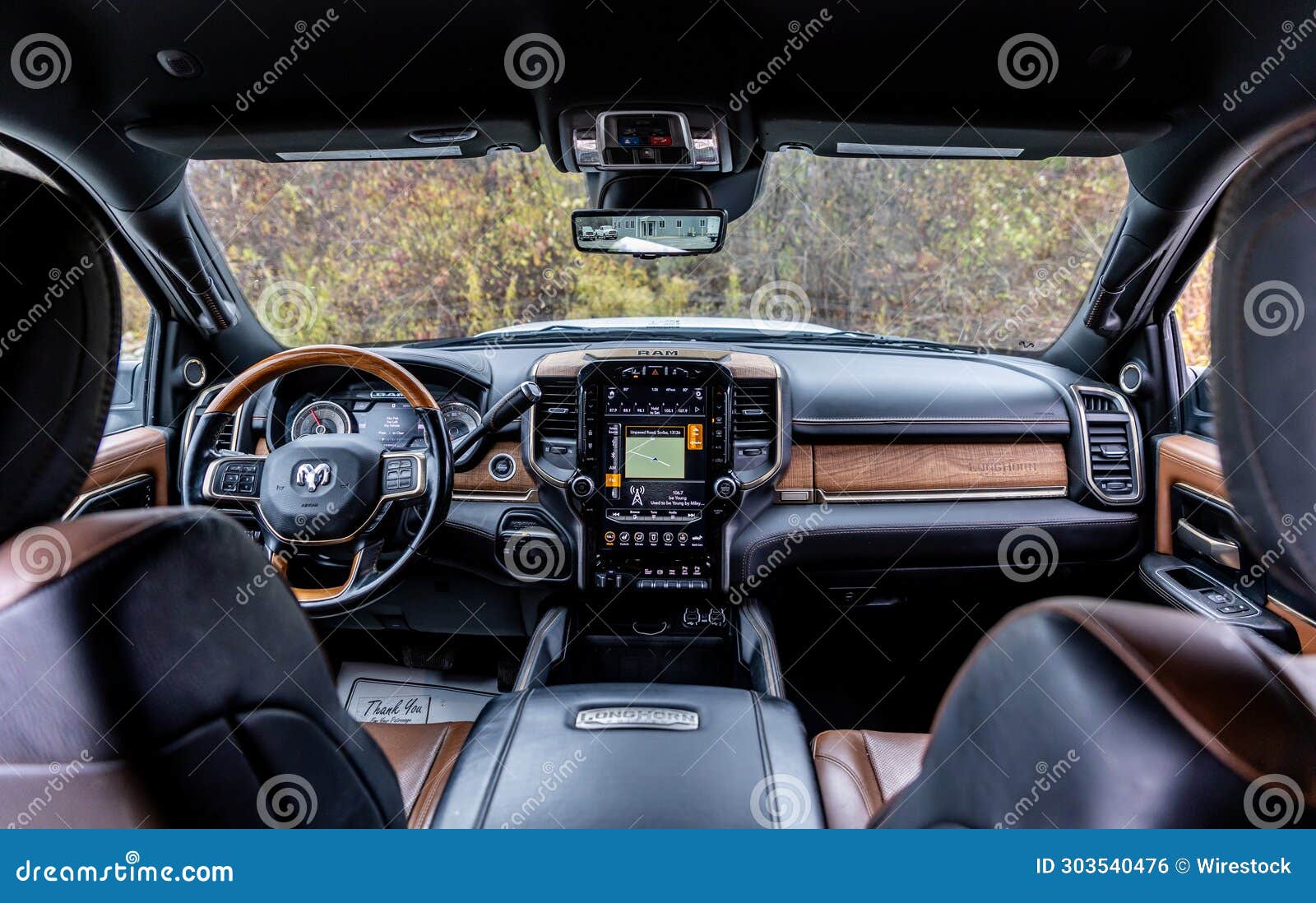 Steering Wheel and Dashboard of a Ram Car Editorial Photo - Image of ...