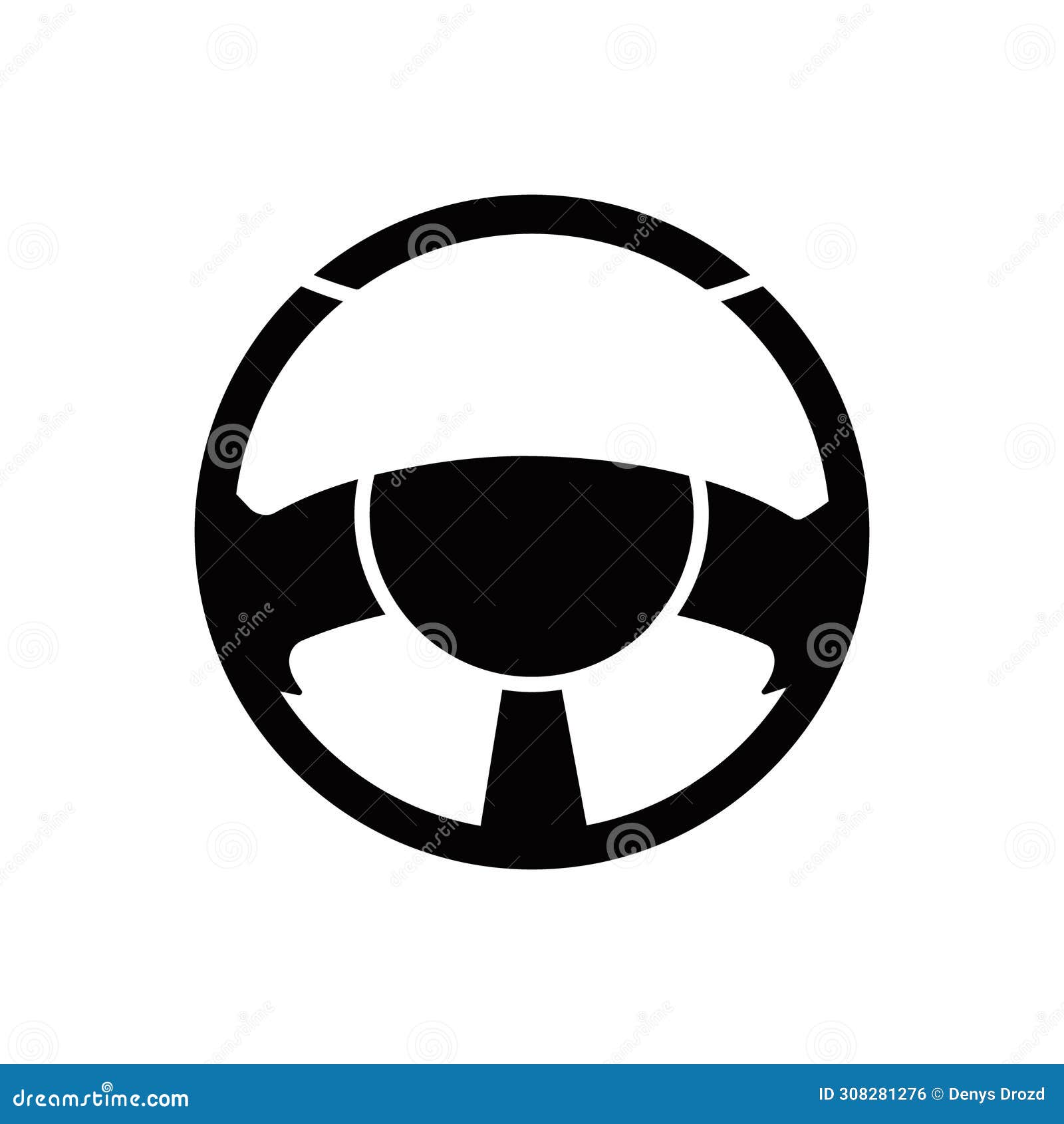 Steering Wheel Icon Vector. Machine Control Illustration Sign. Steer ...