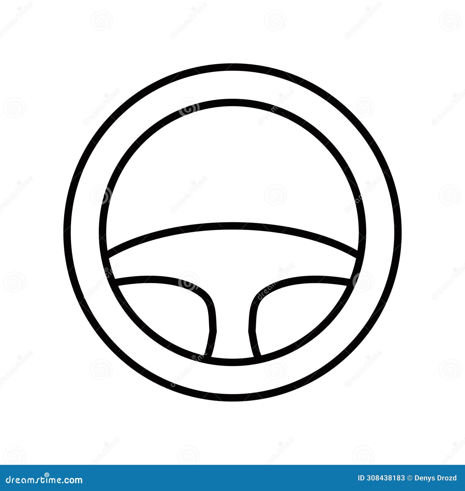 Steering Wheel Icon Vector. Machine Control Illustration Sign. Steer ...