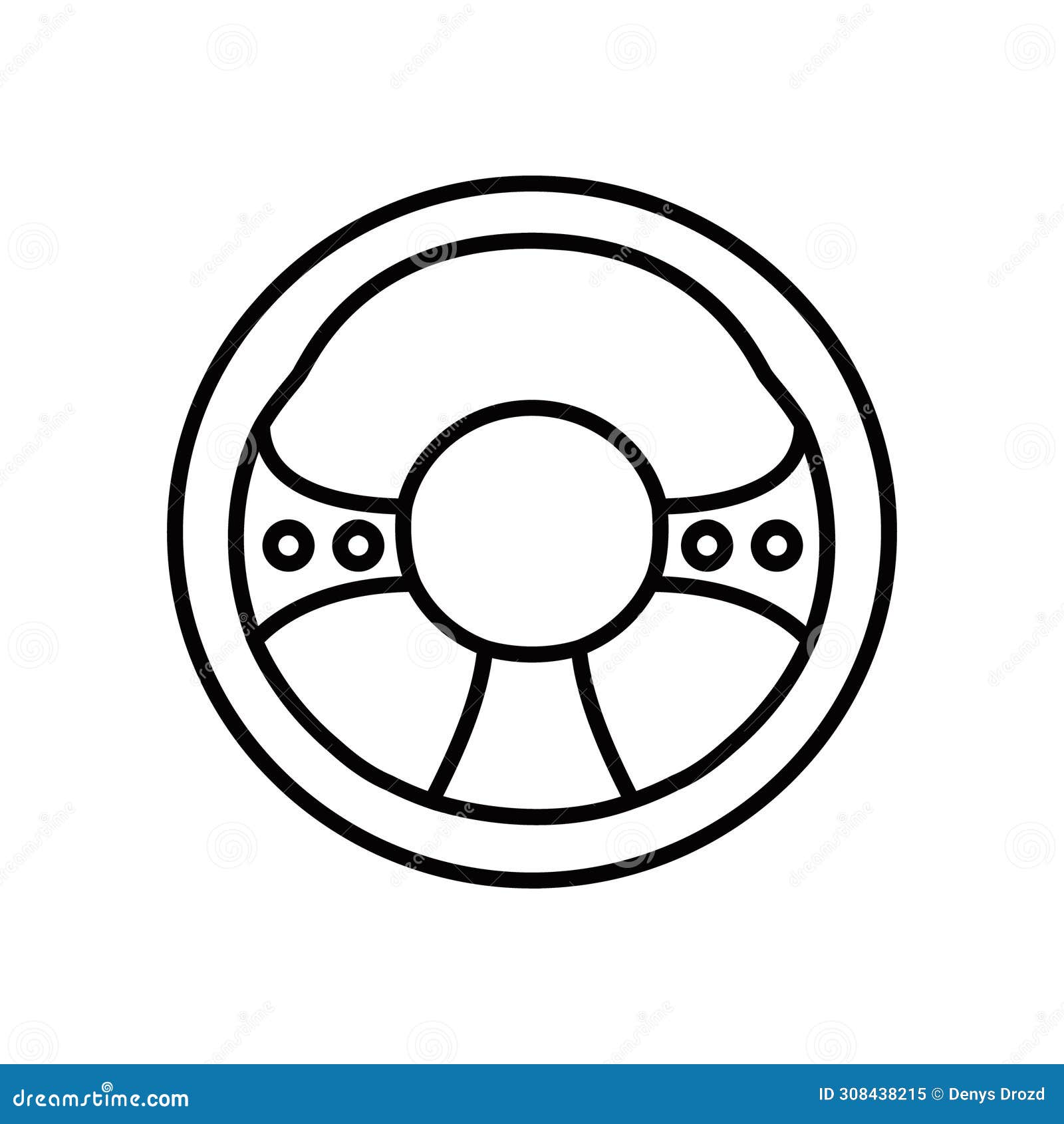 Steering Wheel Icon Vector. Machine Control Illustration Sign. Steer ...