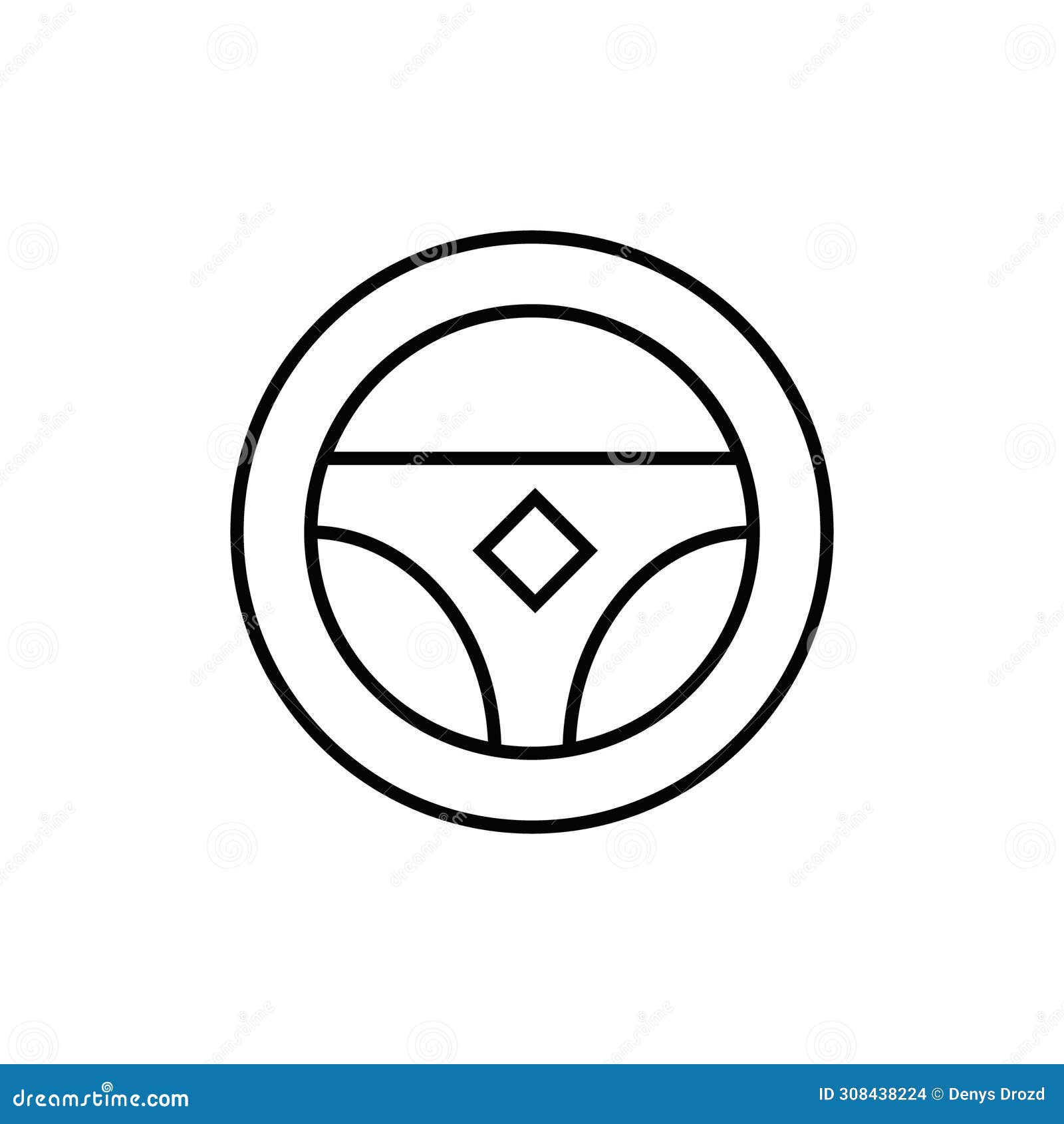 Steering Wheel Icon Vector. Machine Control Illustration Sign. Steer ...