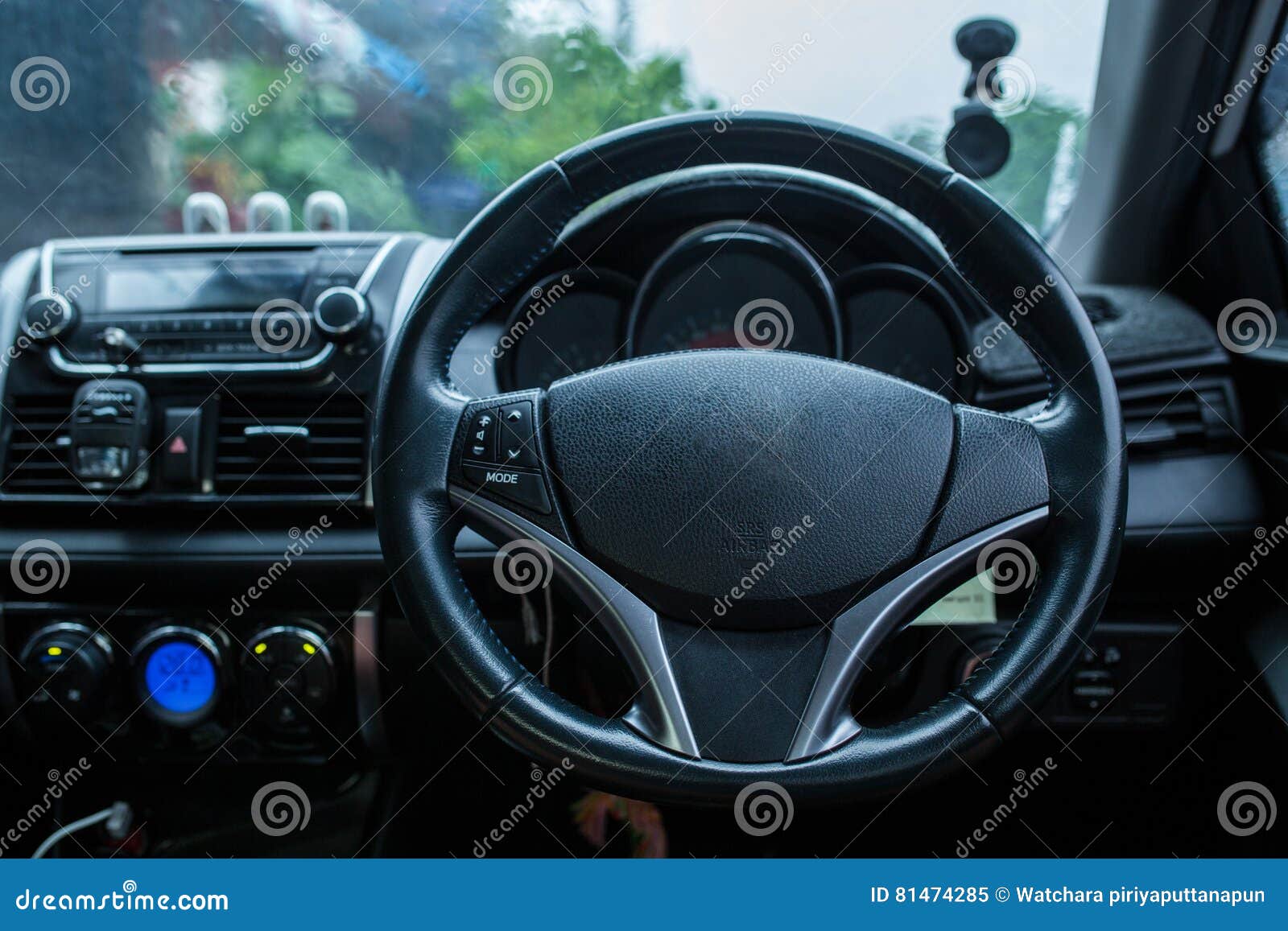 Steering wheel, Interior stock image. Image of driver - 81474285