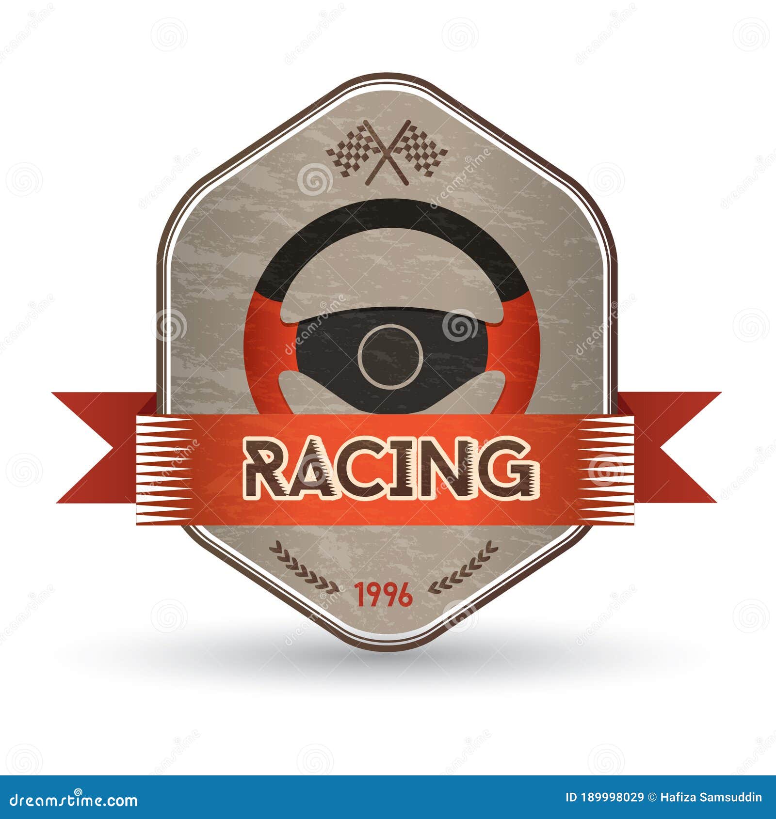 Steering Wheel Label. Vector Illustration Decorative Design Stock ...