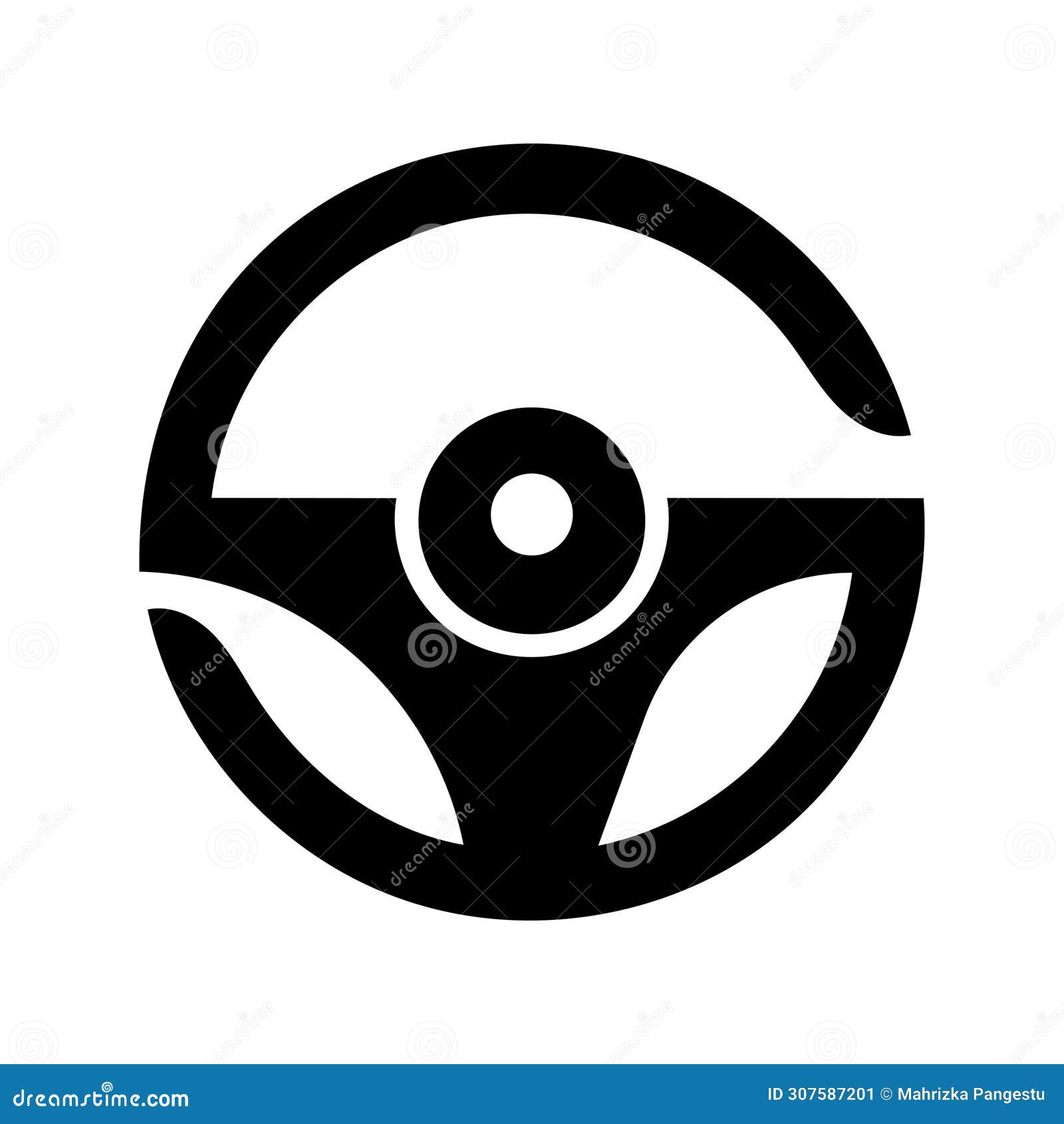 Steering wheel logo stock vector. Illustration of wheel - 307587201