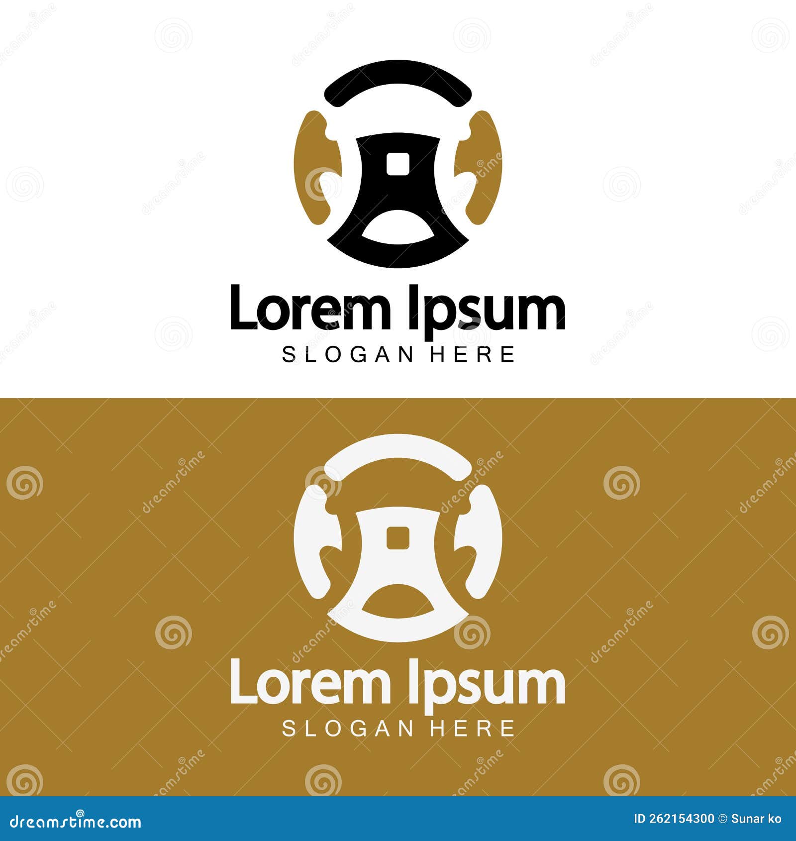 Steering Wheel Logo. Vector Illustration Stock Vector - Illustration of ...