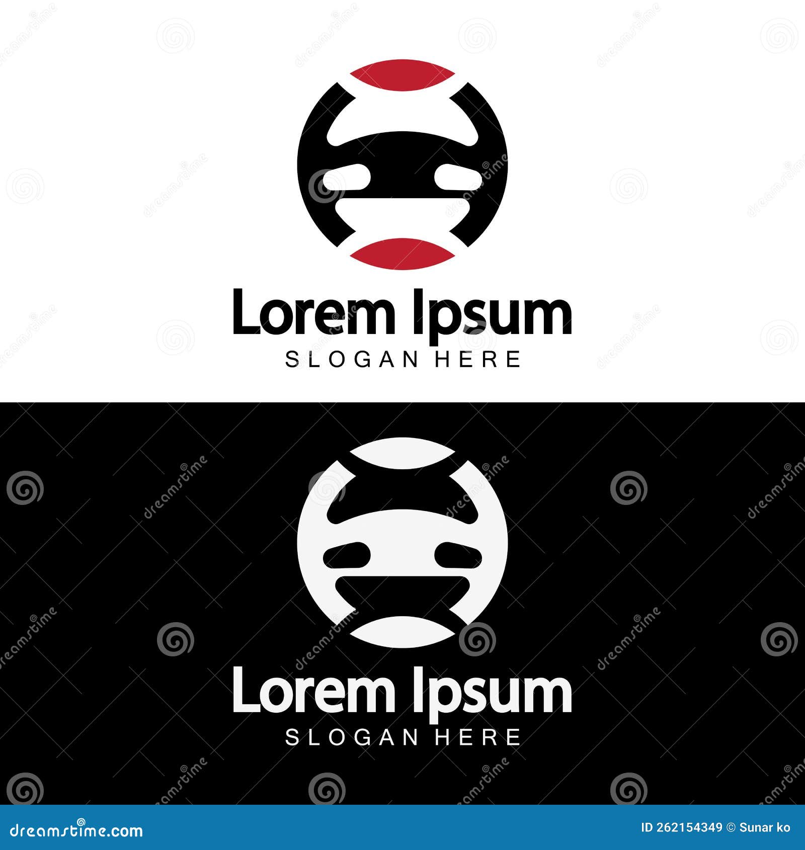 Steering Wheel Logo. Vector Illustration Stock Vector - Illustration of ...