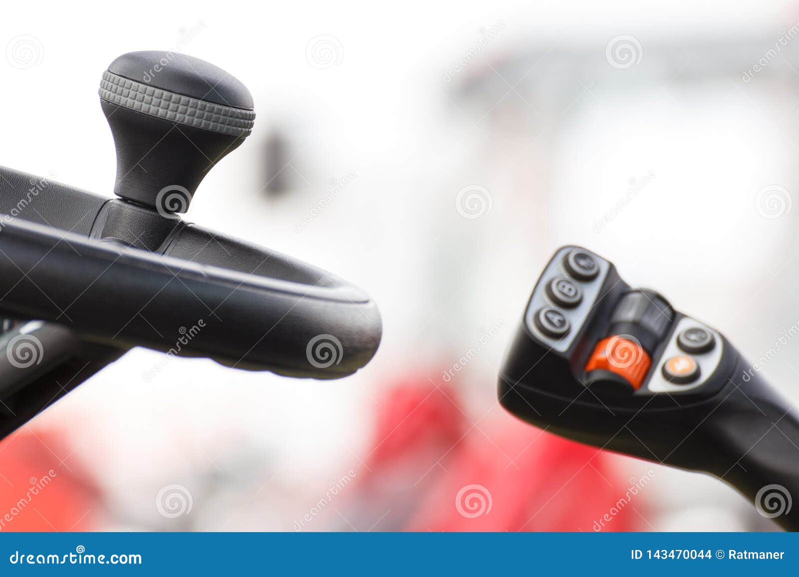 Steering Wheel and Operating Control Panel in Agricultural Machine ...