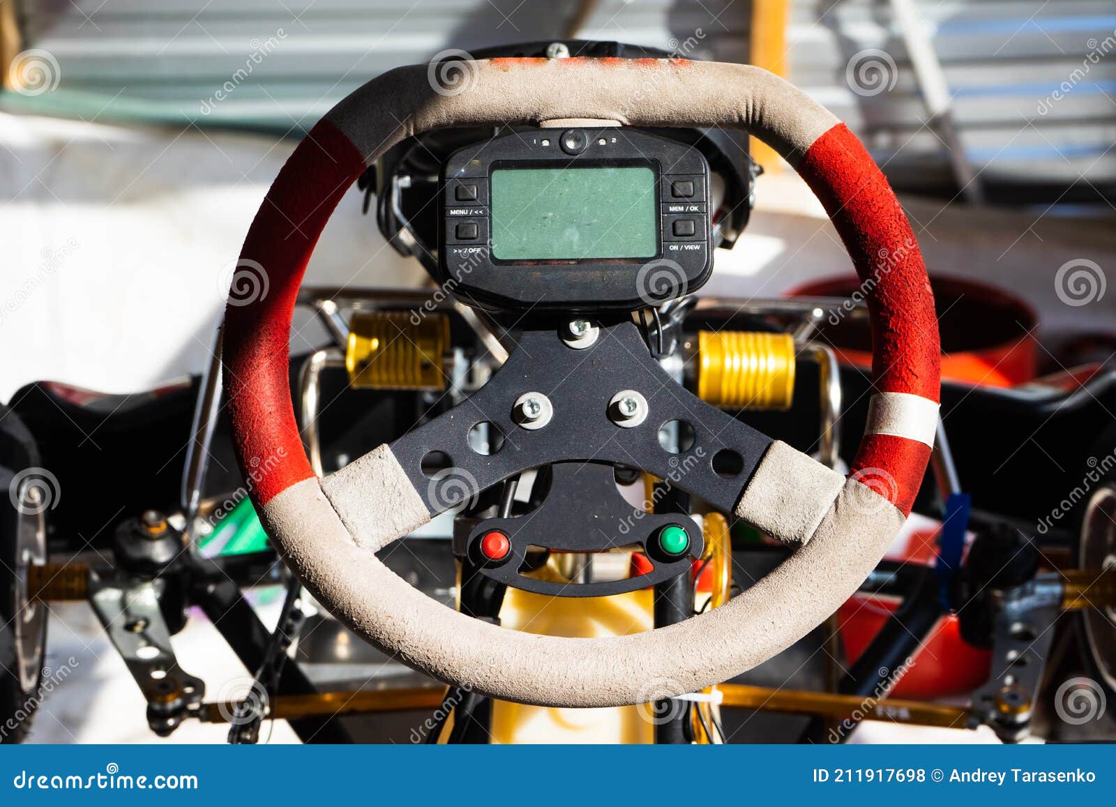 Kart Steering Wheel. Worn Steering Wheel. Stock Photography ...