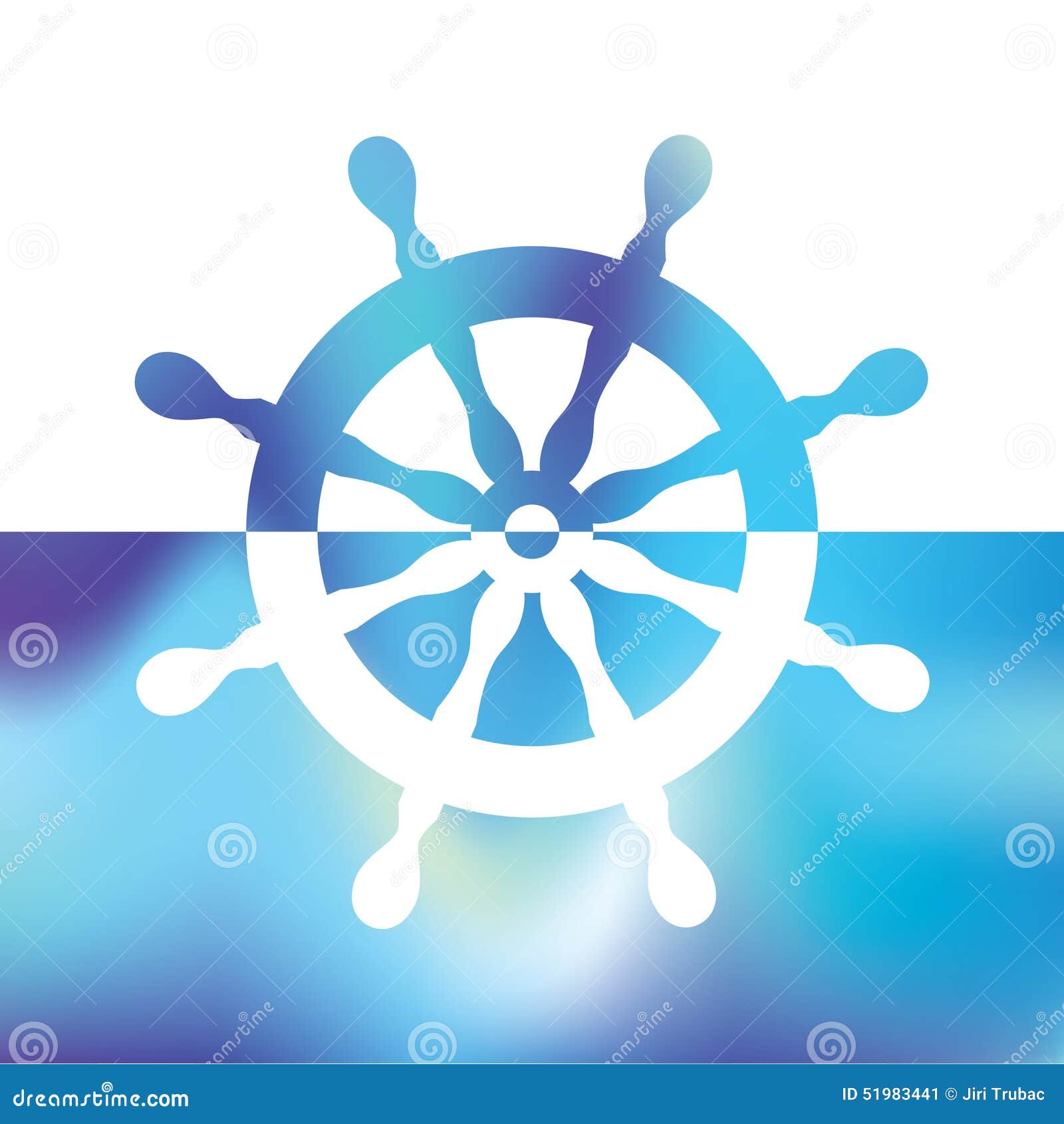 The Rudder Of The Ship. Vector Cartoon Illustration | CartoonDealer.com ...
