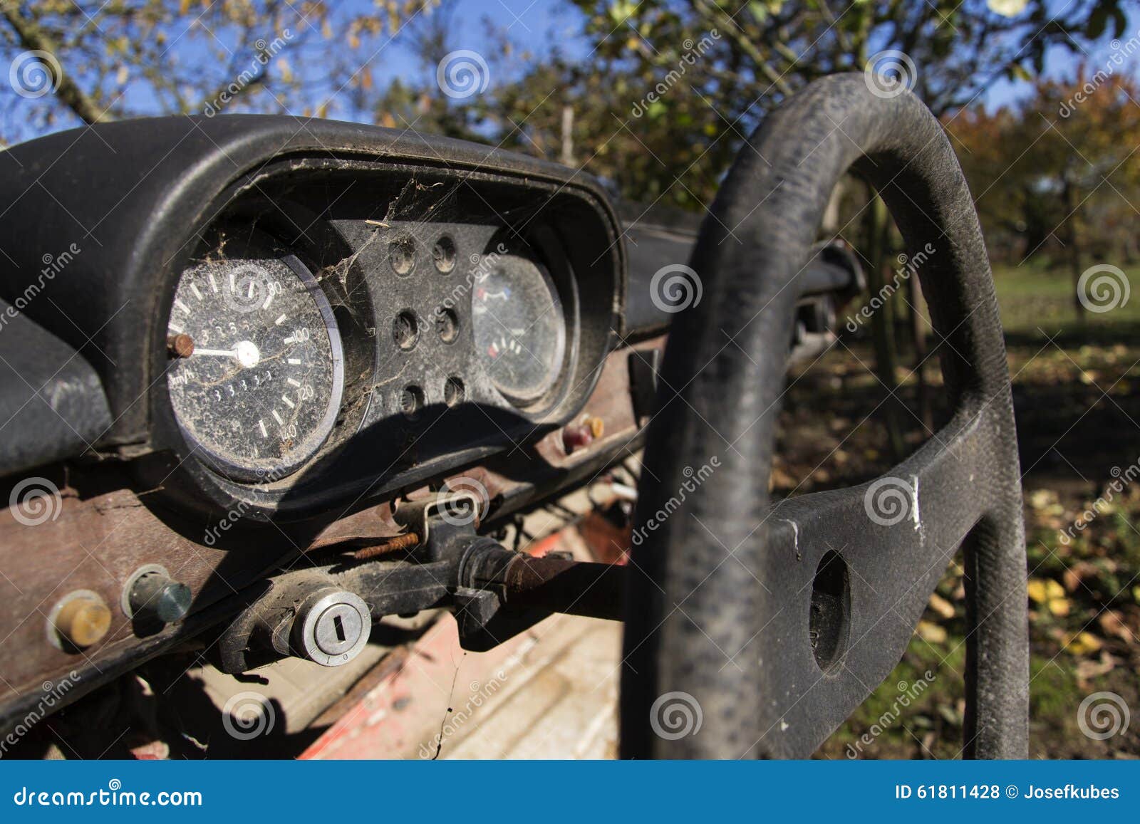 Speedometer Of A Vintage Bus Stock Photography | CartoonDealer.com ...