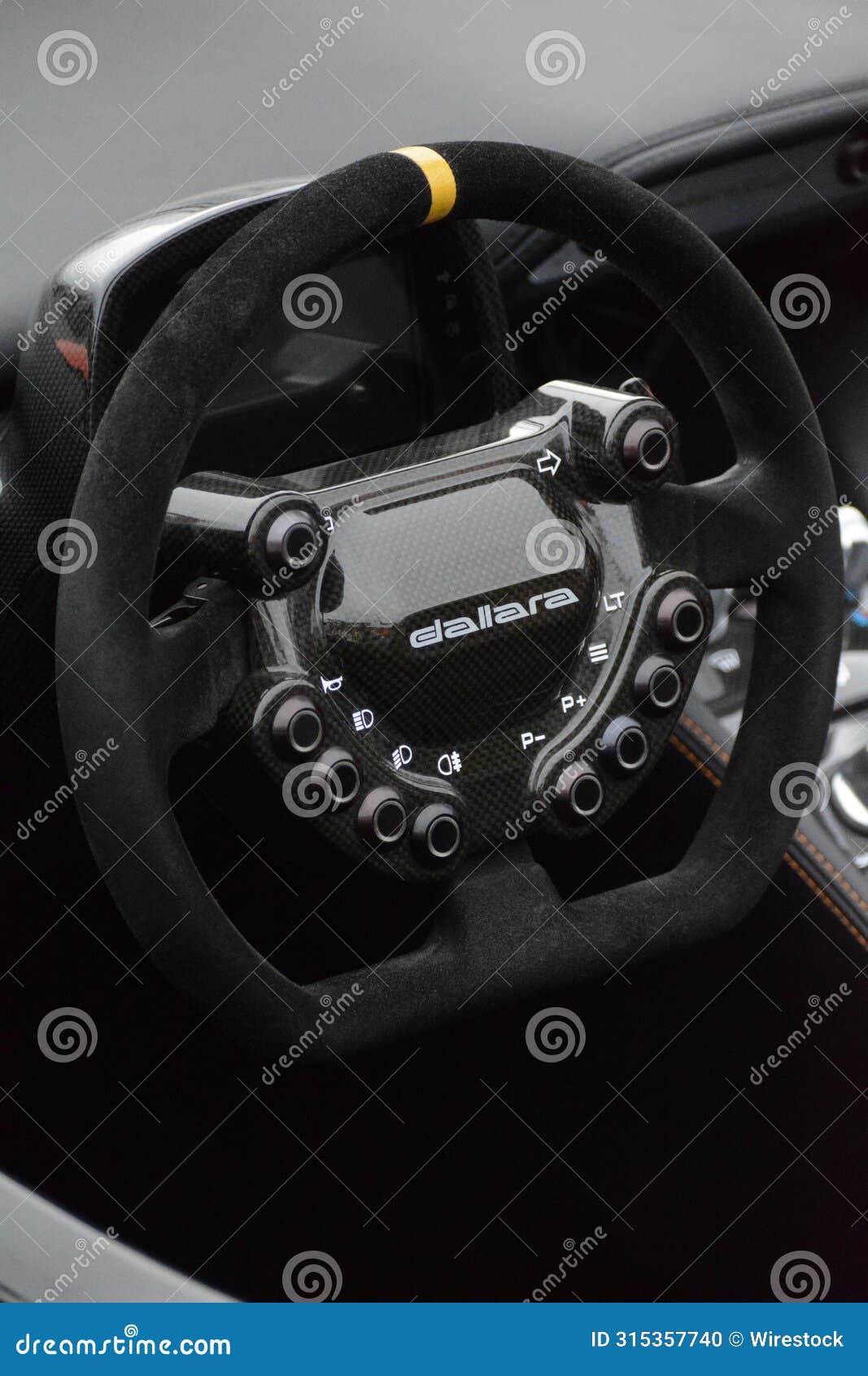 Steering Wheel of a Sports Car Editorial Image - Image of sporty ...