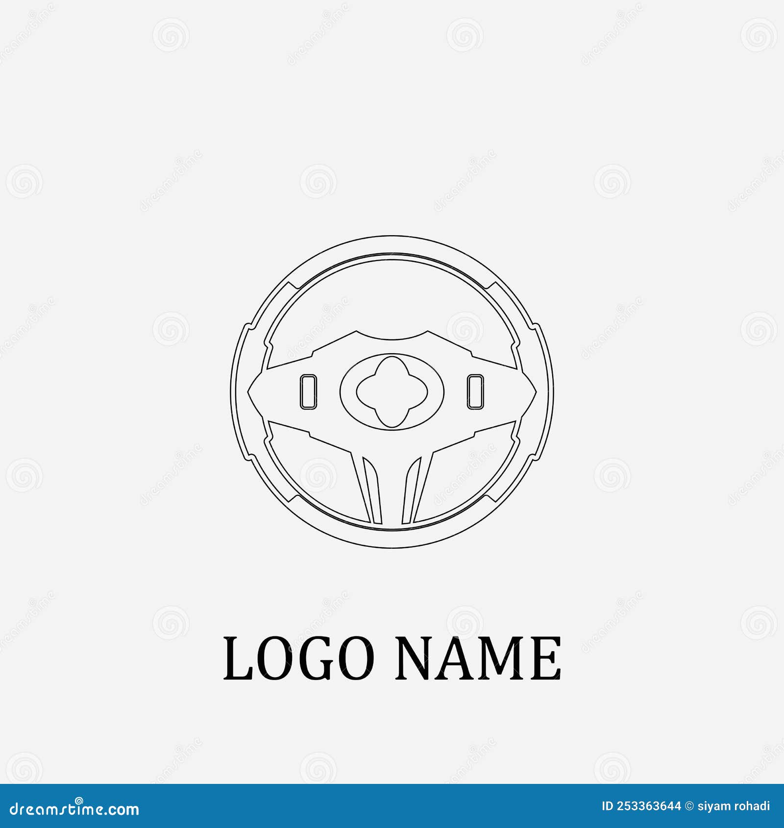 Steering Wheel Vector Illustration Stock Vector - Illustration of ...