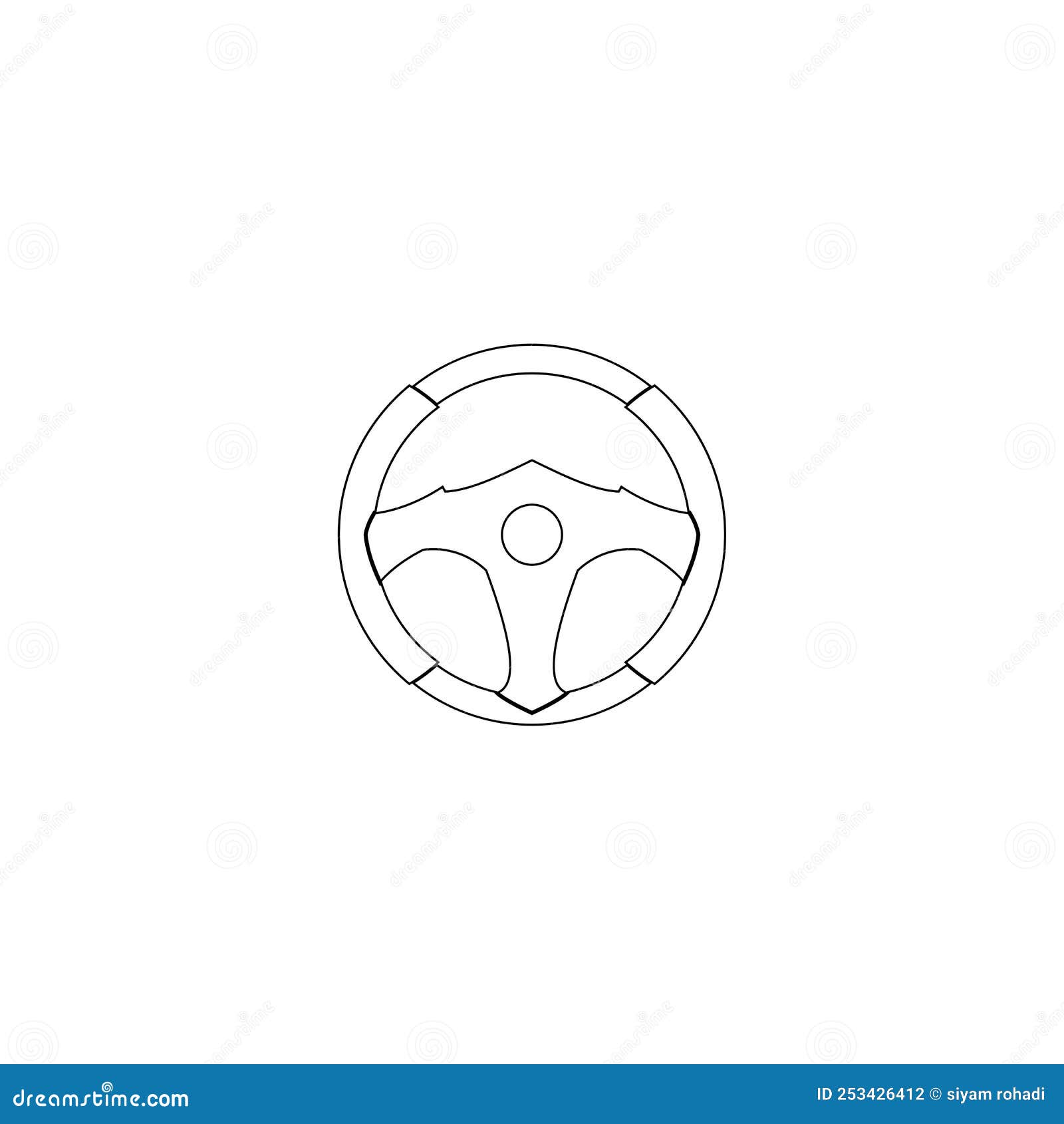 Steering Wheel Vector Illustration Stock Vector - Illustration of ...