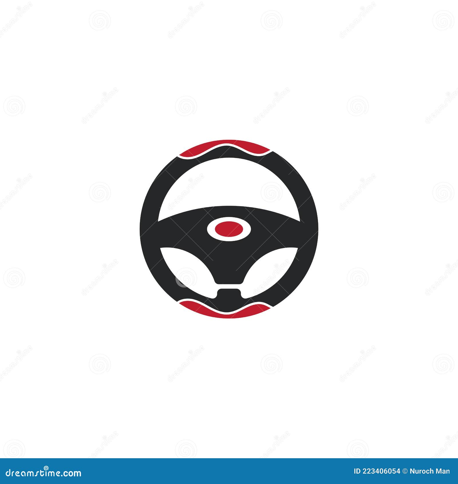Steering Wheel Vector Image Logo. Stock Vector - Illustration of driver ...