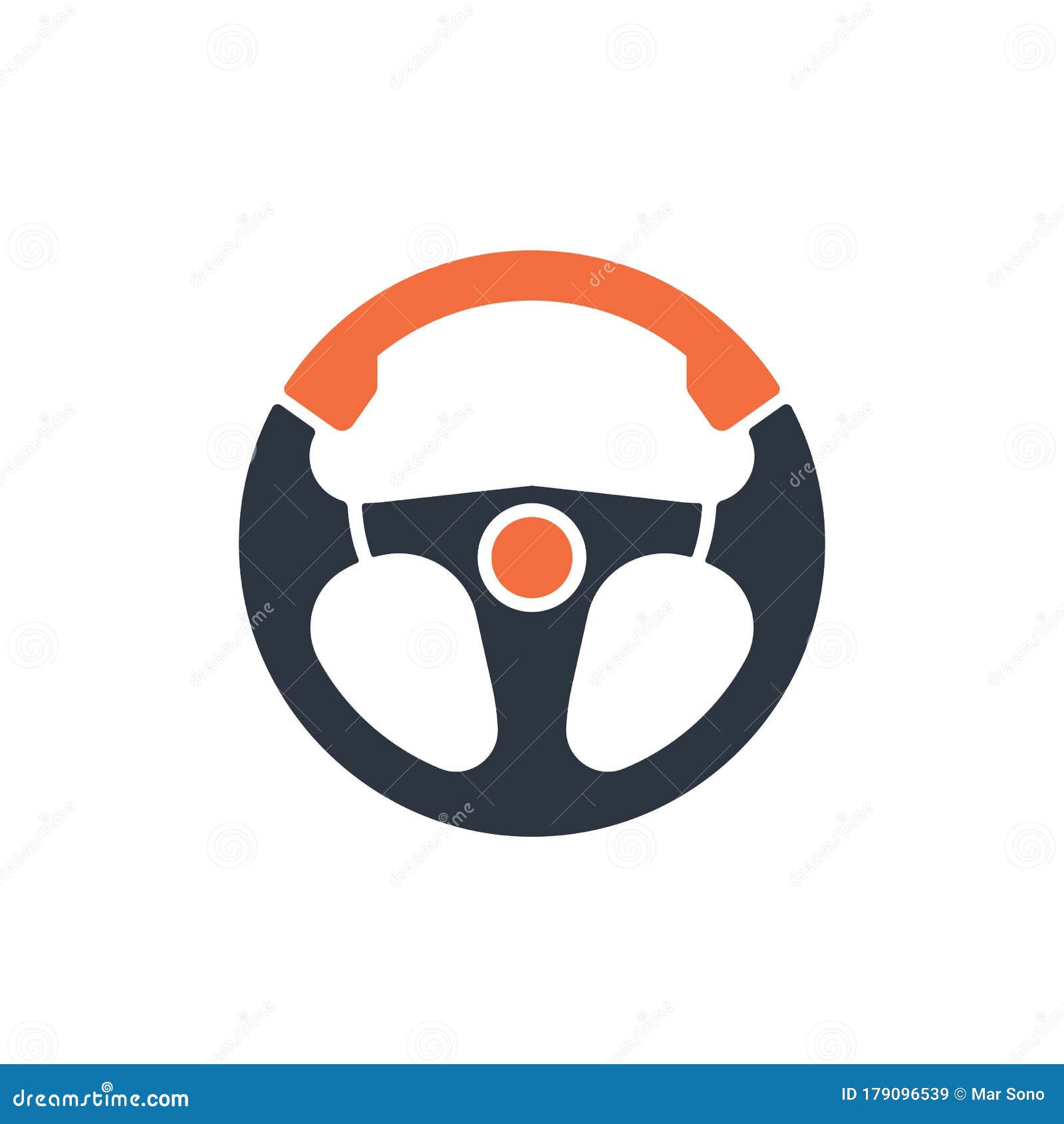 Steering Wheel vector logo stock vector. Illustration of drive - 179096539