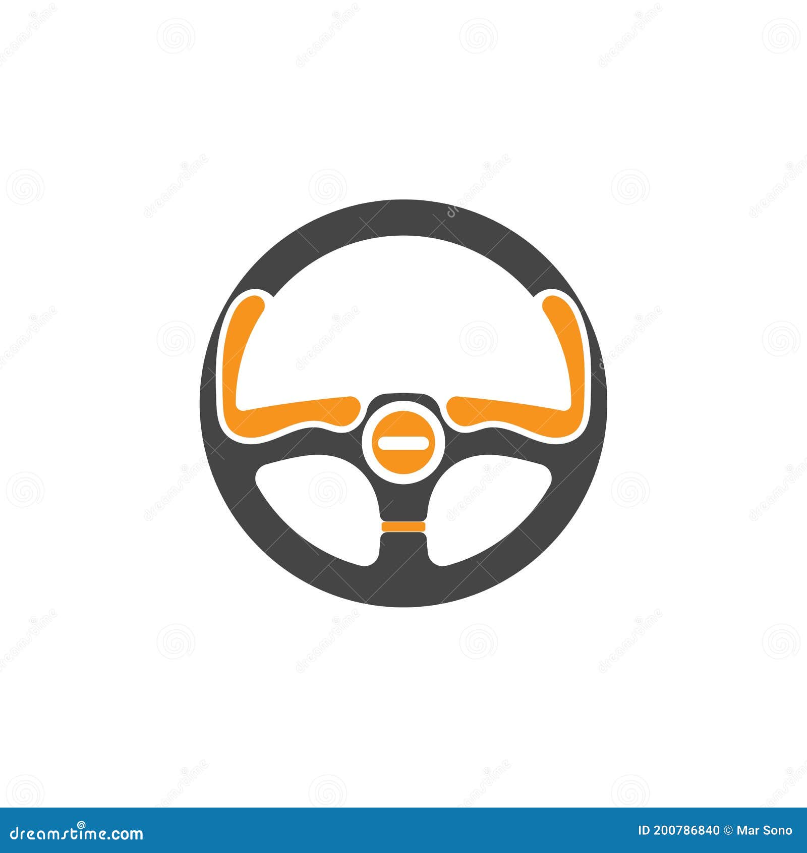 Steering Wheel vector logo stock vector. Illustration of circle - 200786840