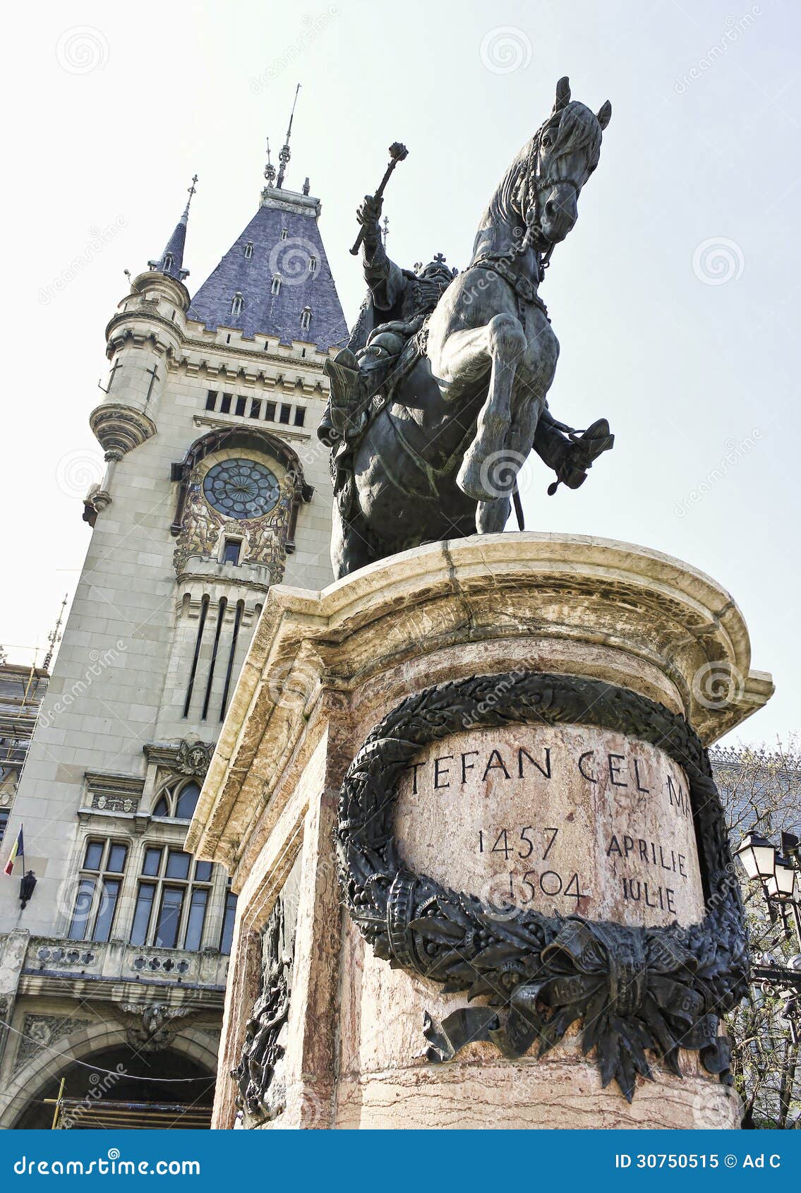 Stefan Cel Mare Statue in Moldavia Stock Image - Image of architecture ...