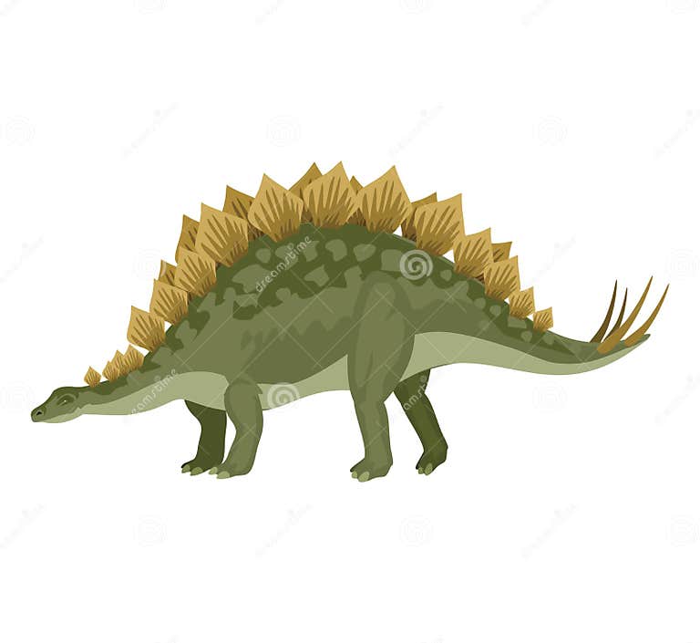 Stegosaurus stock vector. Illustration of horned, animal - 57789603
