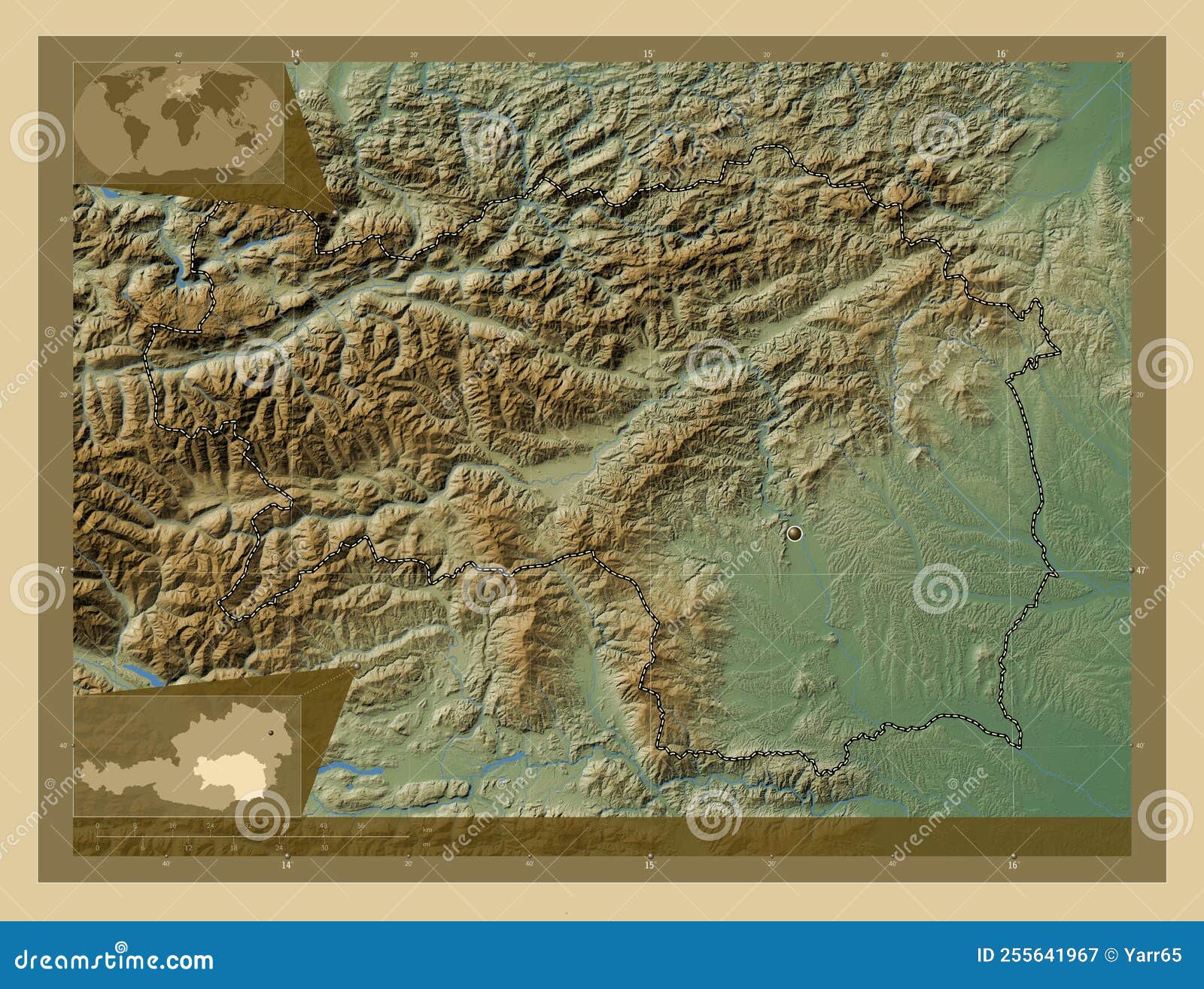 Steiermark, Austria. Physical. Capital Stock Illustration ...