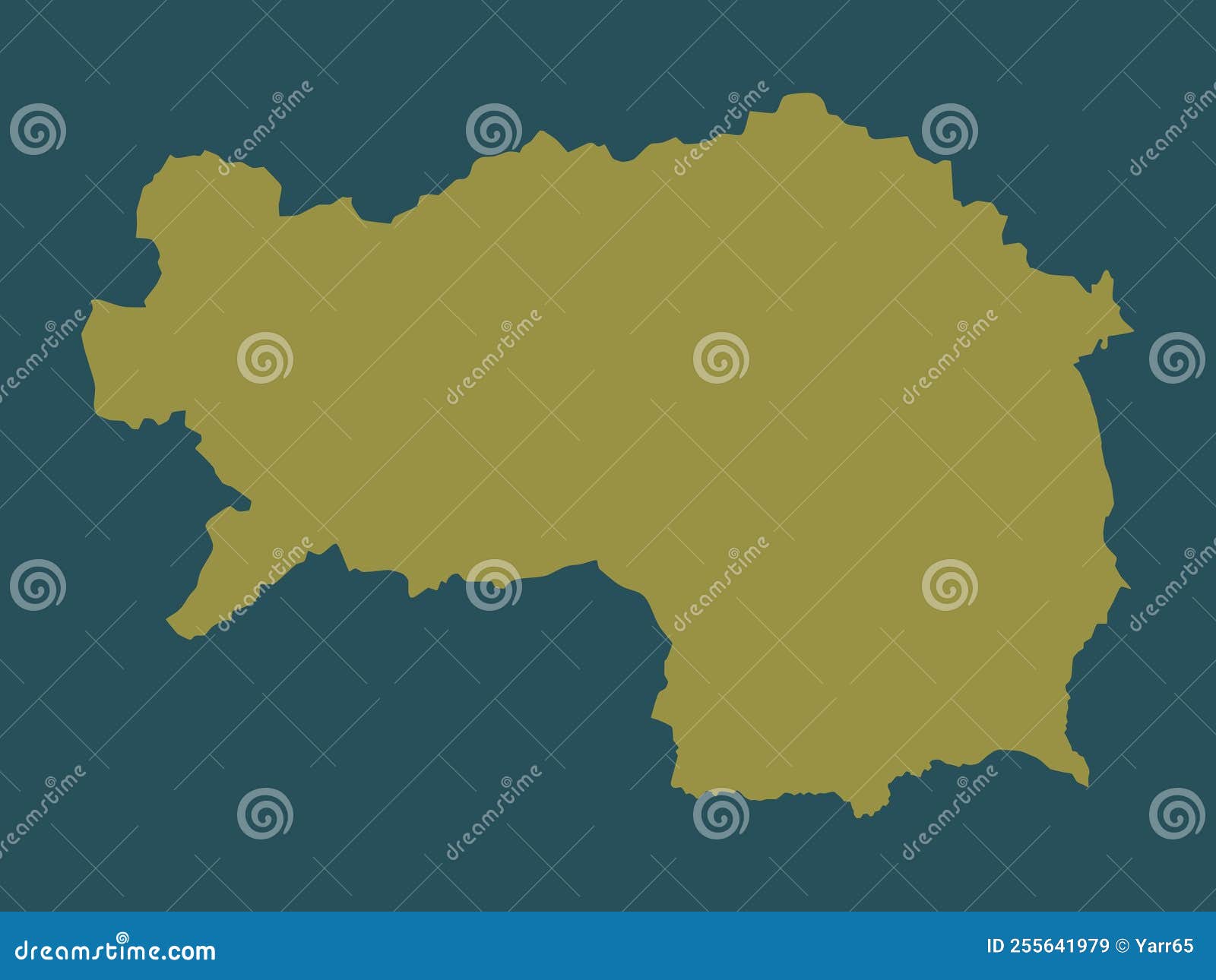 Steiermark, Austria. Solid. No Legend Stock Illustration - Illustration ...