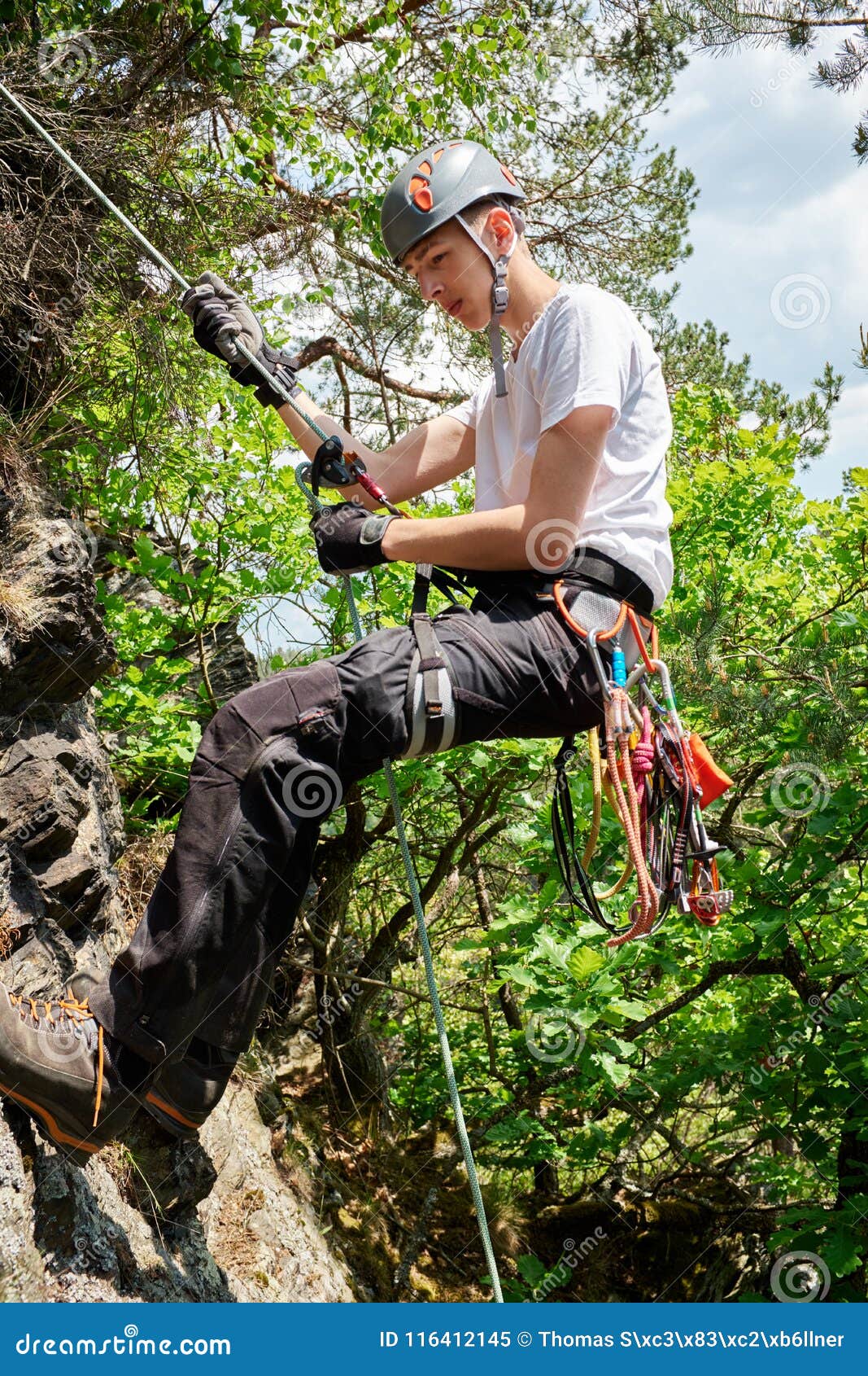 Steigen stockbild. Bild von höhe, übung, liebhaberei - 116412145