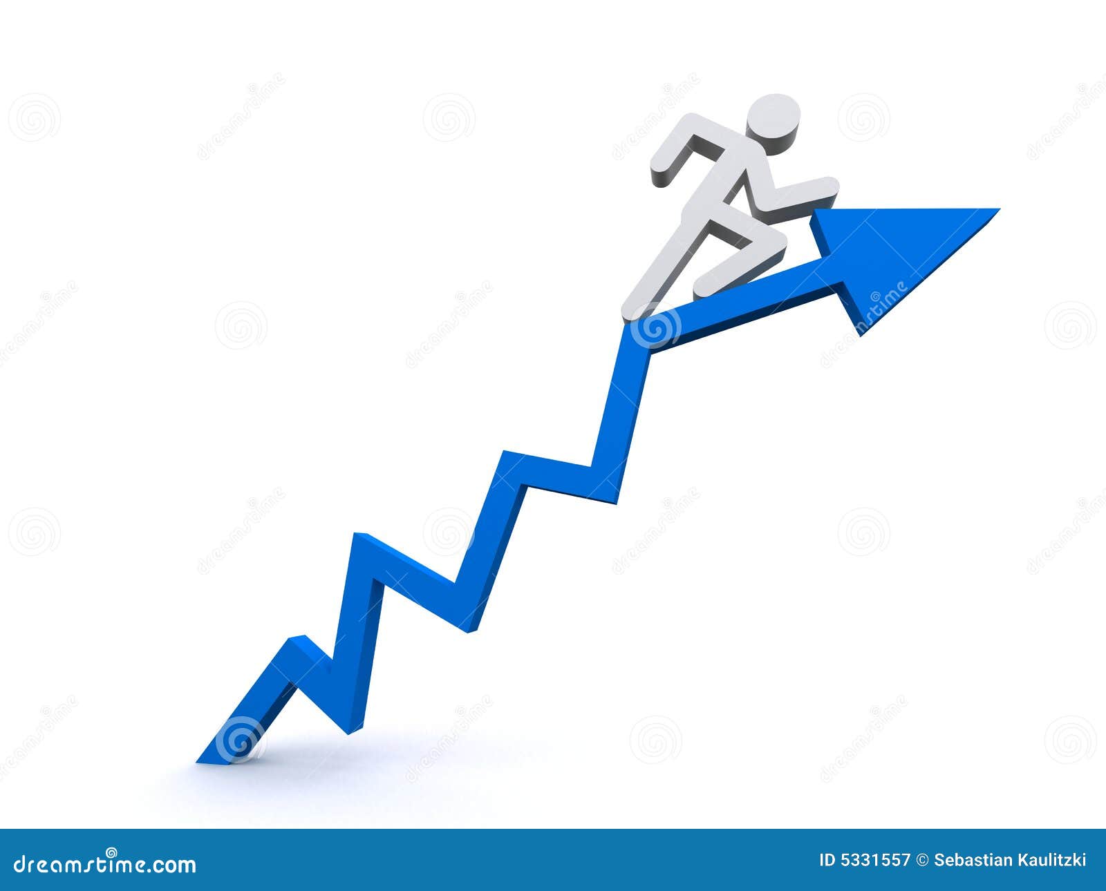 Steigen stock abbildung. Illustration von diagramm, finanzierung - 5331557