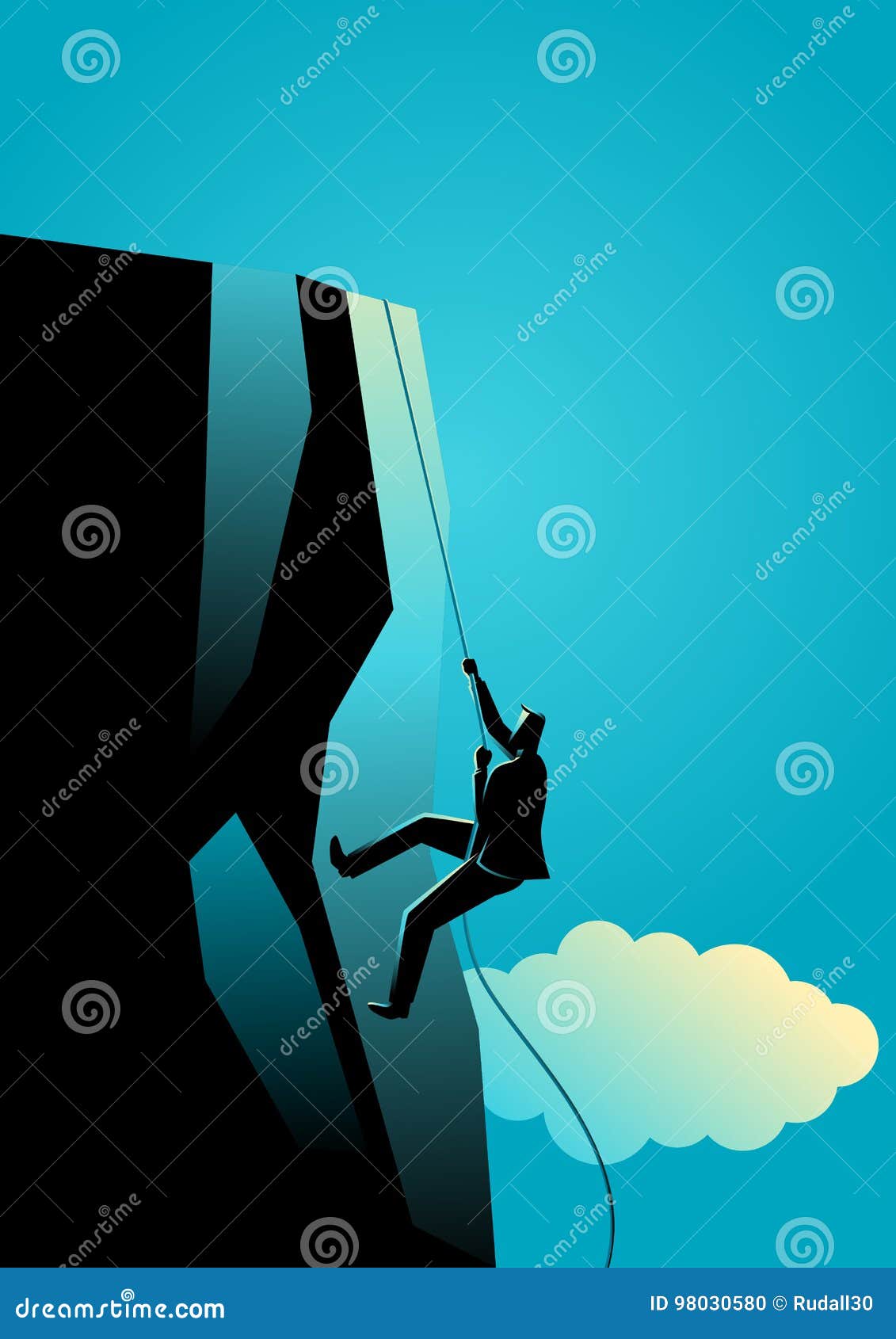 Steigen zur Oberseite vektor abbildung. Illustration von oberseite ...