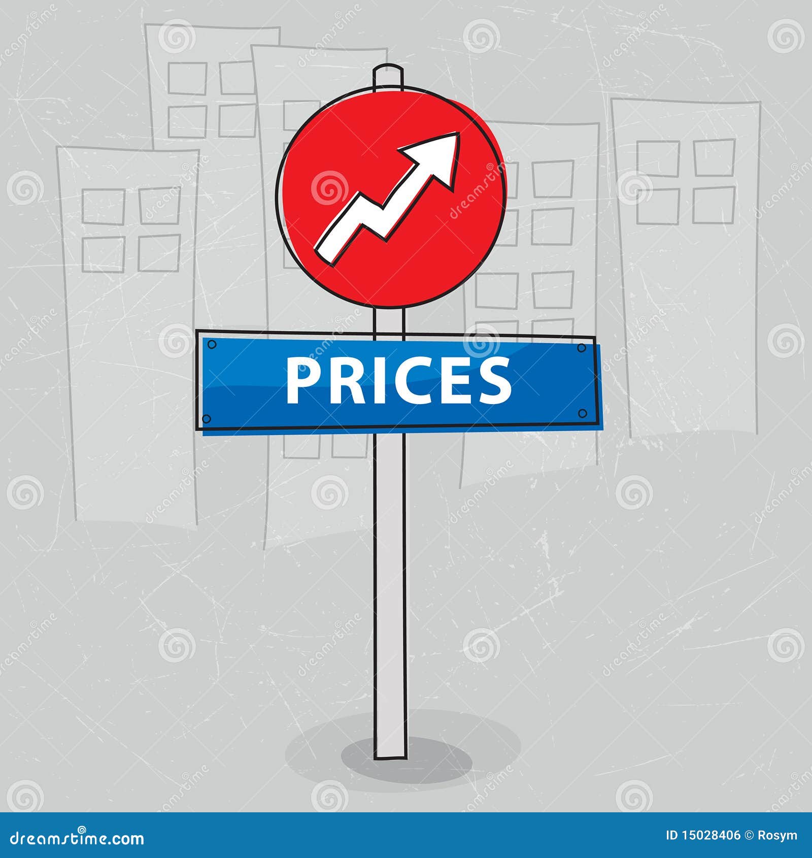 Steigende Preise vektor abbildung. Illustration von element - 15028406