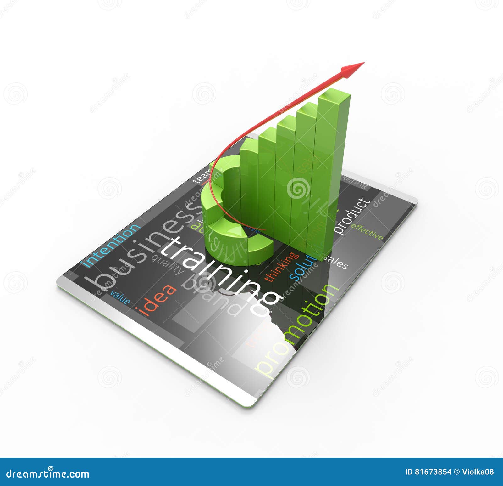 Steigende Tendenz Der Entwicklung Stock Abbildung - Illustration von ...