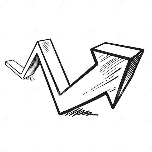 Steigender Pfeil vektor abbildung. Illustration von pfeil - 112192556