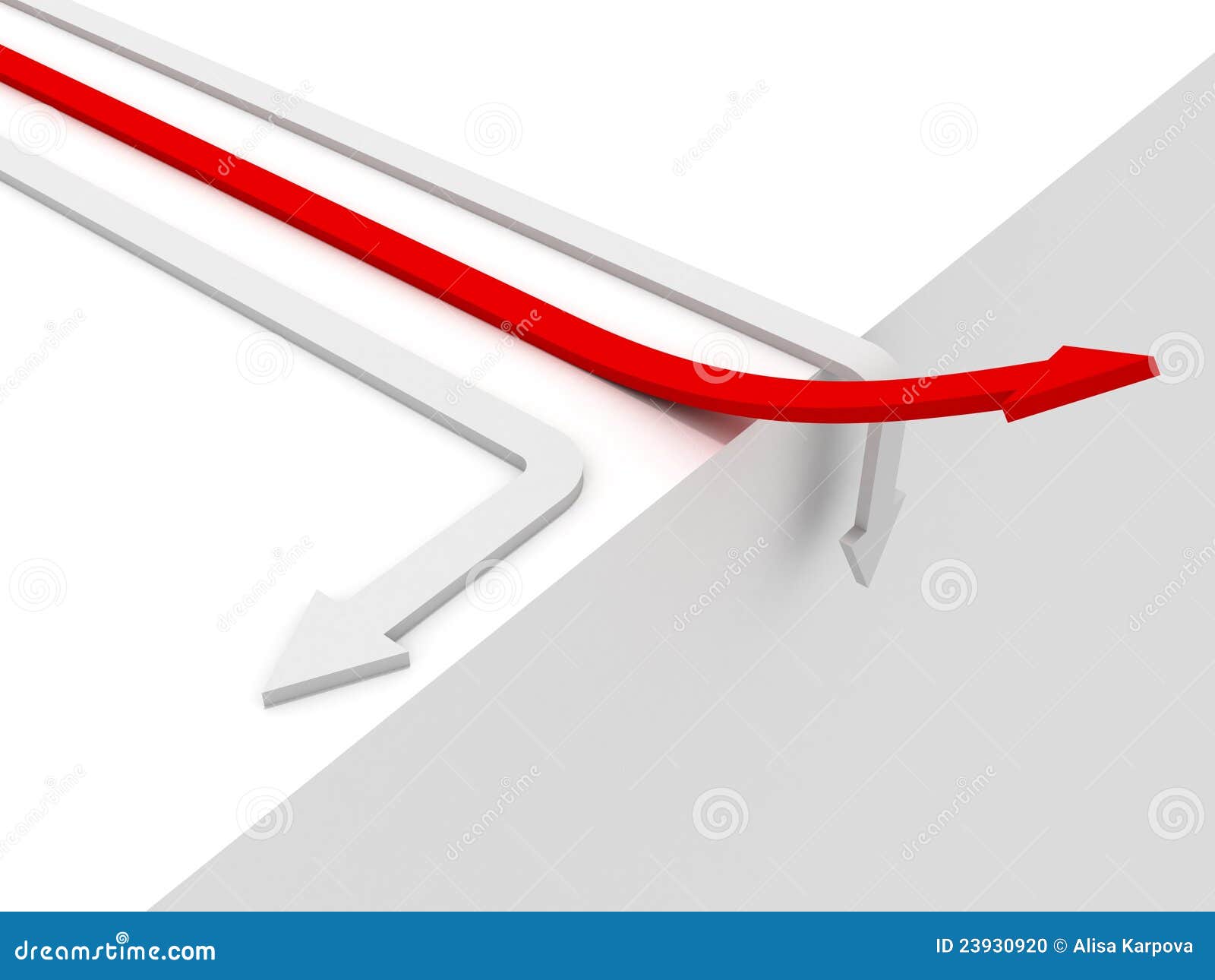 Steigender Roter Erfolgspfeil-Konkurrenzsieger Stock Abbildung ...