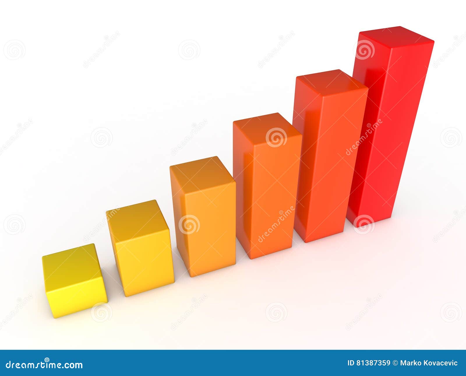 Steigendes Diagramm stock abbildung. Illustration von darstellung ...