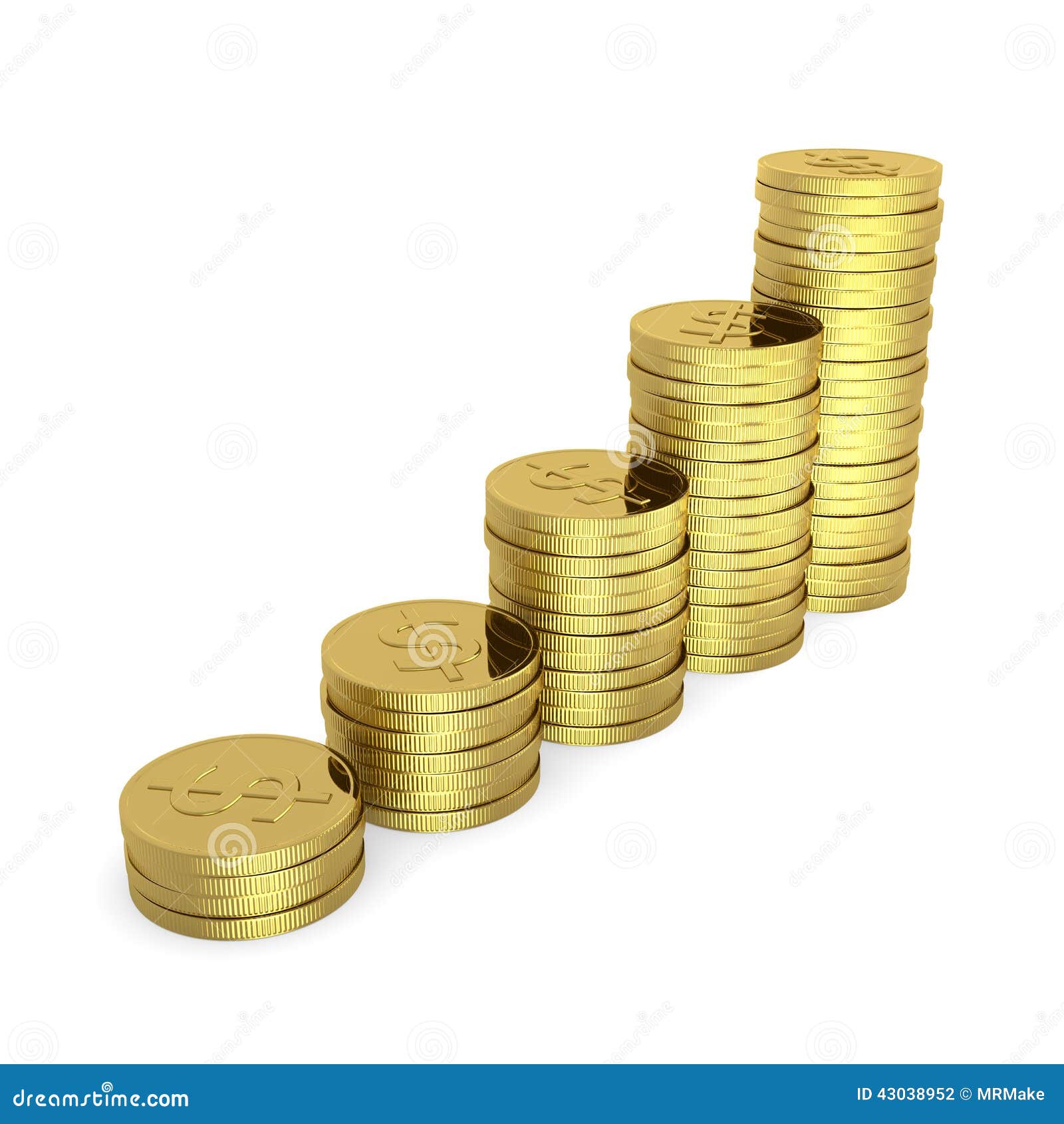 Steigendes Geld stock abbildung. Illustration von konzept - 43038952