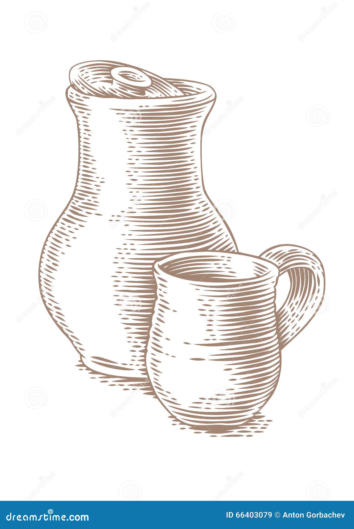 Stein and crock stock vector. Illustration of closed - 66403079